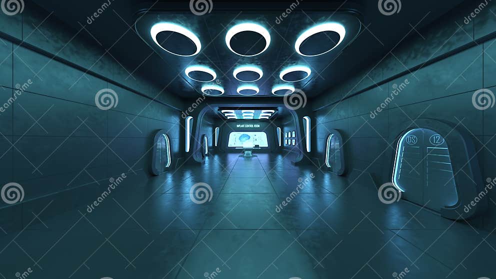 3D Rendering of the Spacecraft Passage Stock Illustration ...