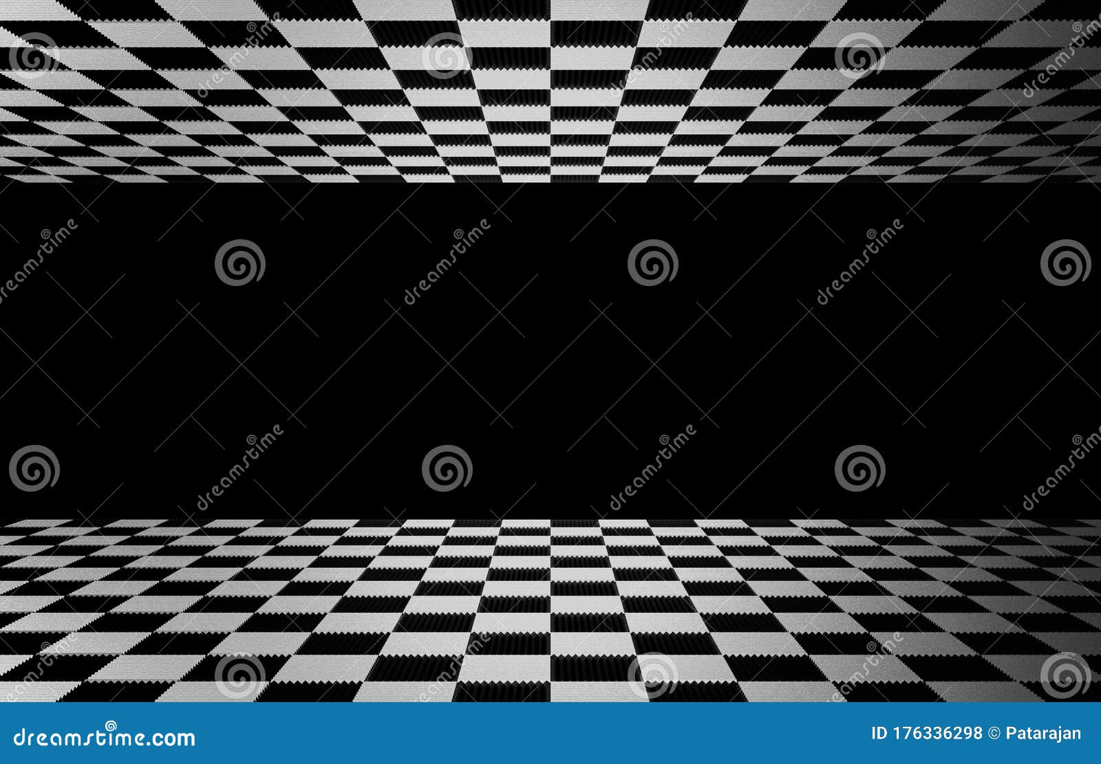 3d Rendering. Square Chess Tiles on the Floor and Upper with Gray Color ...