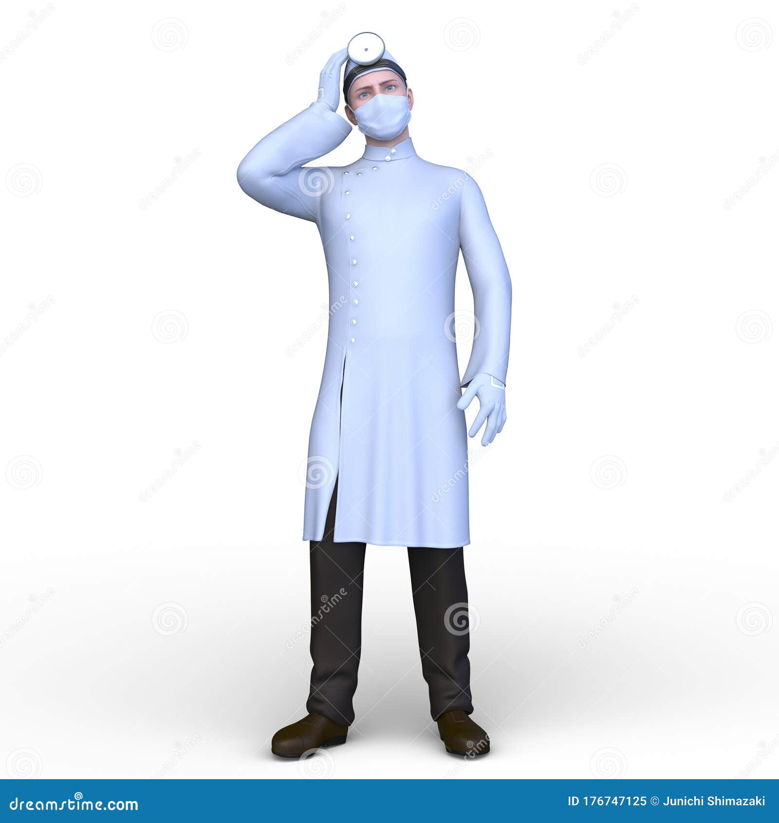 3D Rendering of Starving Women Stock Illustration - Illustration of ...