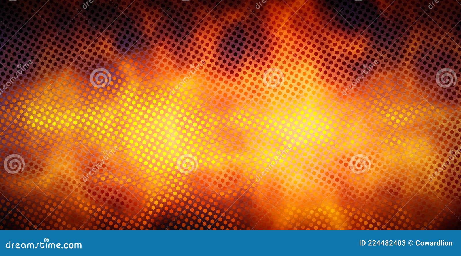 3D Rendering of a Steel Honeycomb Grid on Fire Background Stock ...