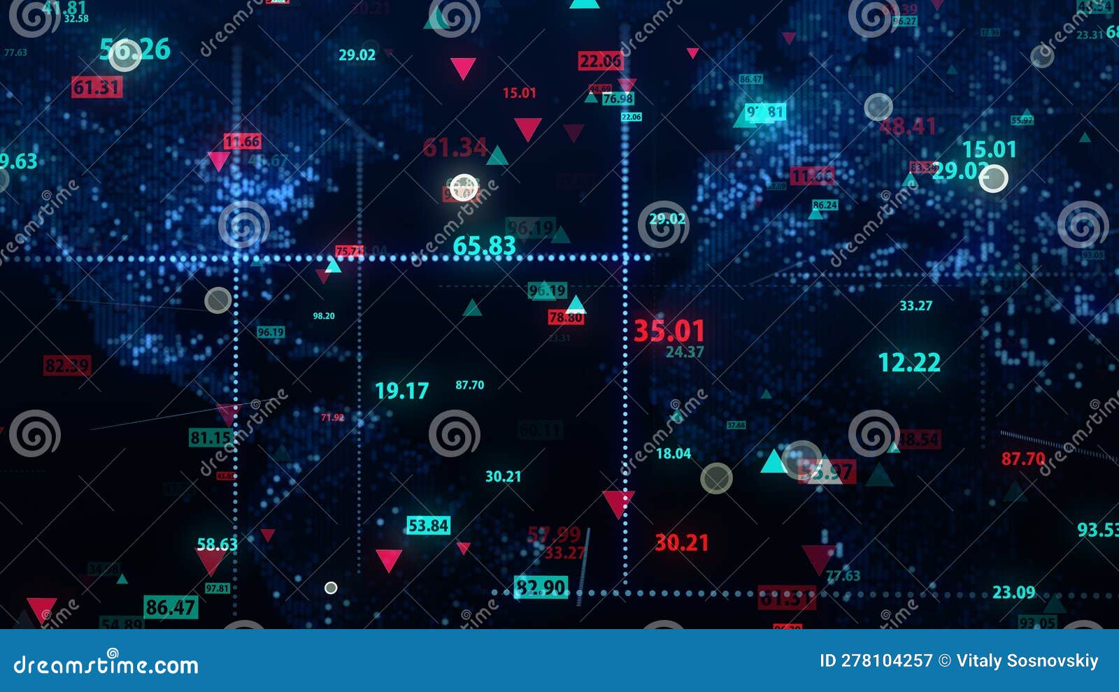 3d Rendering of Stock Market Data on Digital Earth Map Background Stock ...