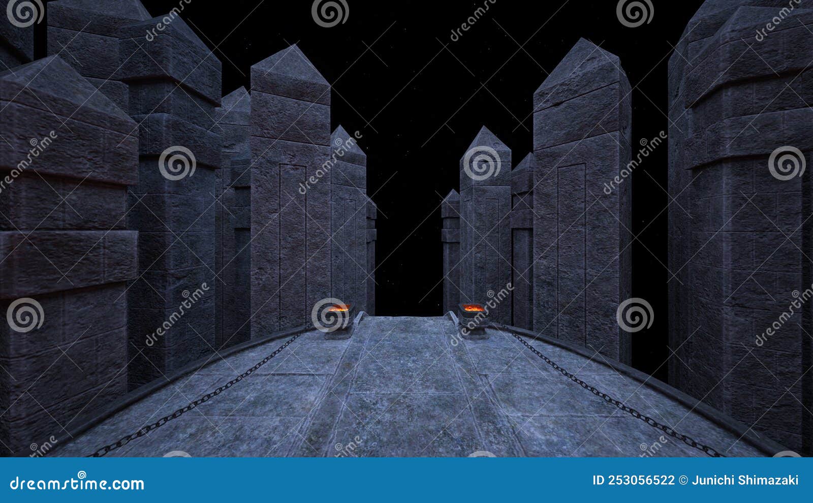 Pillar At The Temple At Edfu, Diminishing Triangles, Vintage Engraving ...