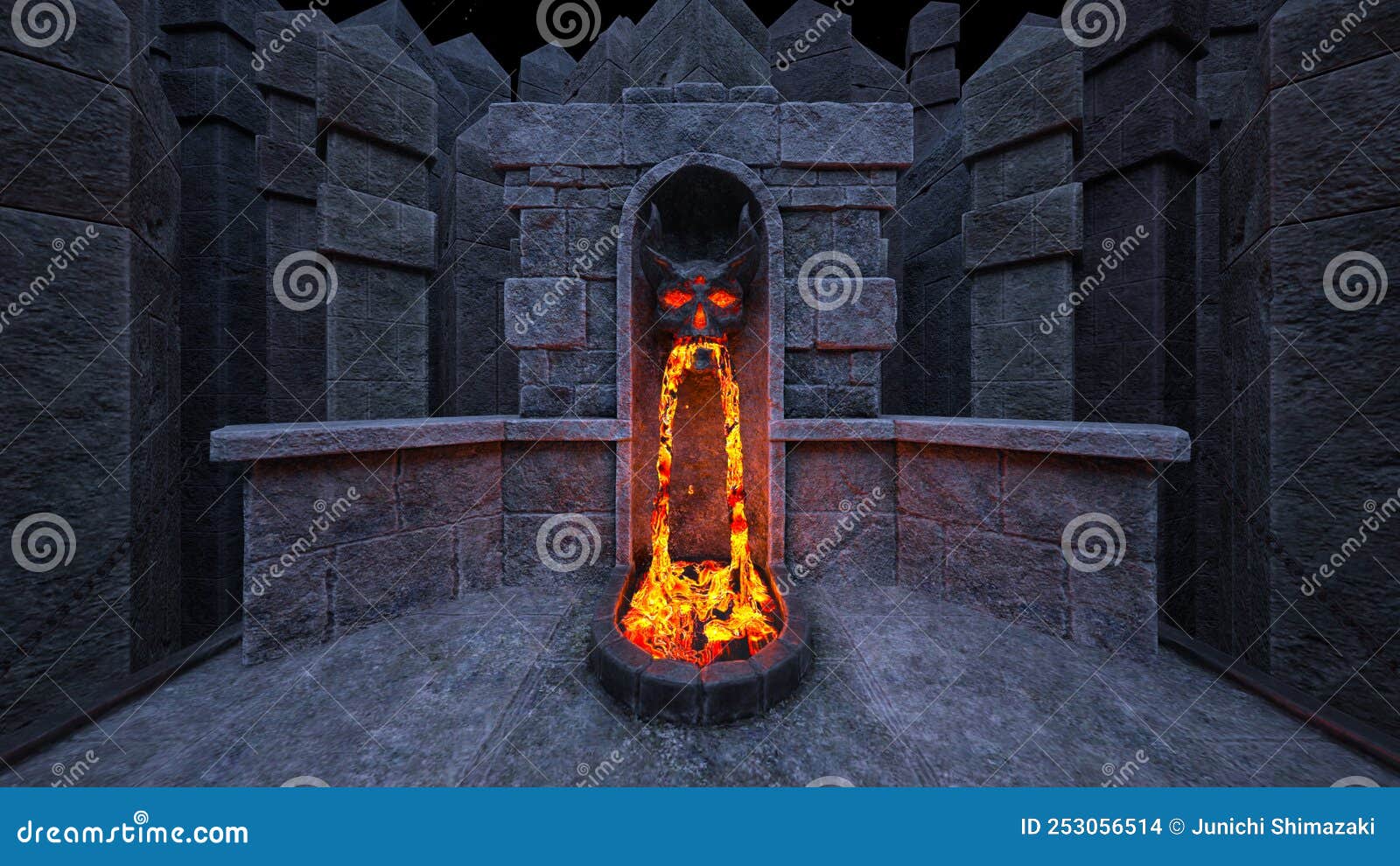 Pillar At The Temple At Edfu, Diminishing Triangles, Vintage Engraving ...