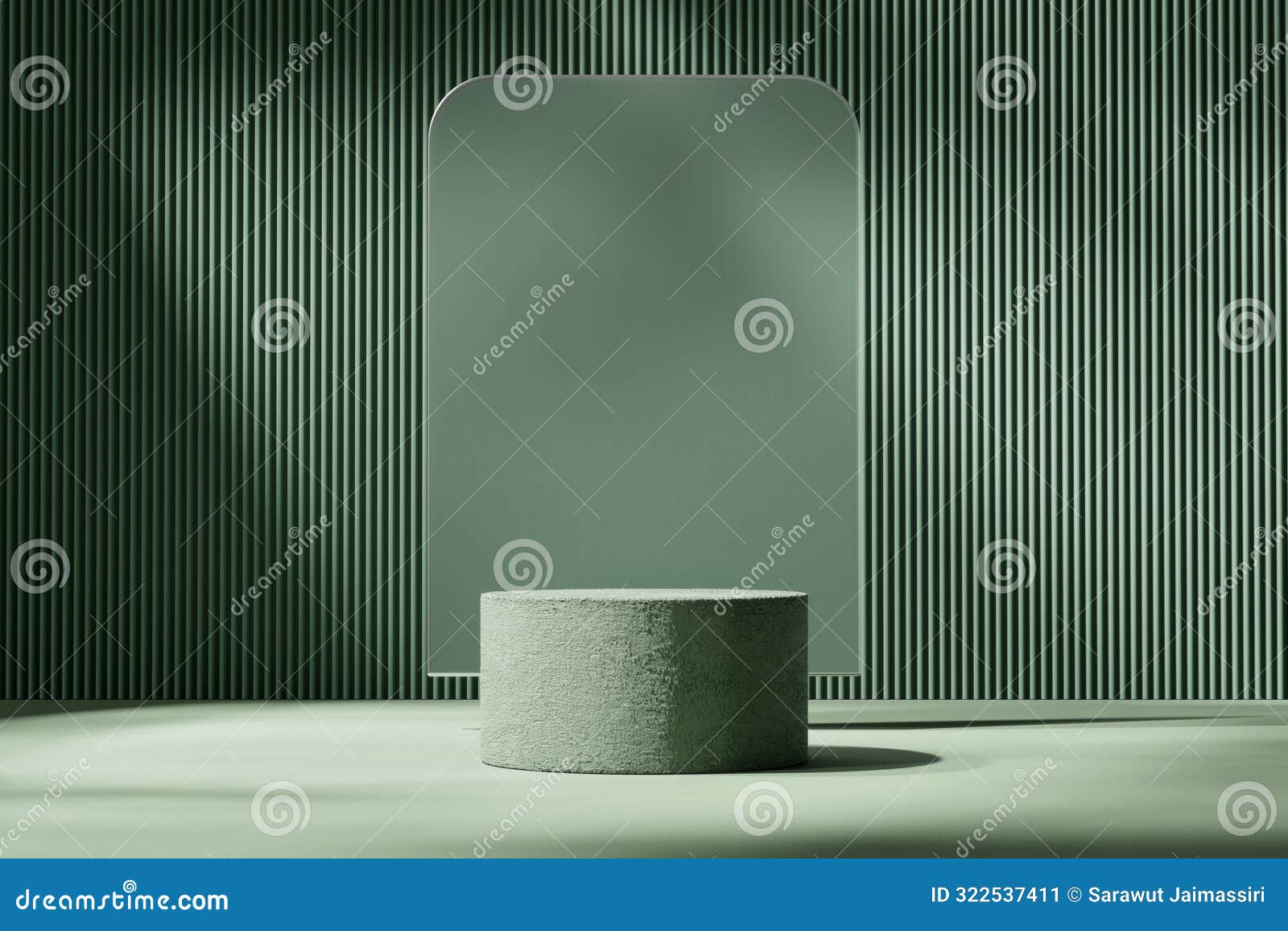 3D Rendering Stone Platform Podium Product Advertising Presentation and ...