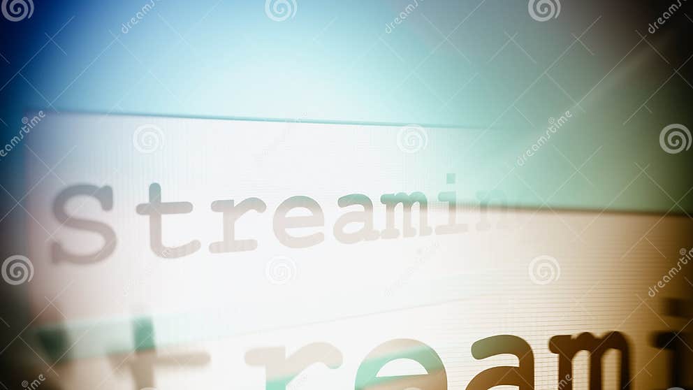 3d Rendering Streaming Text Stock Illustration - Illustration of ...