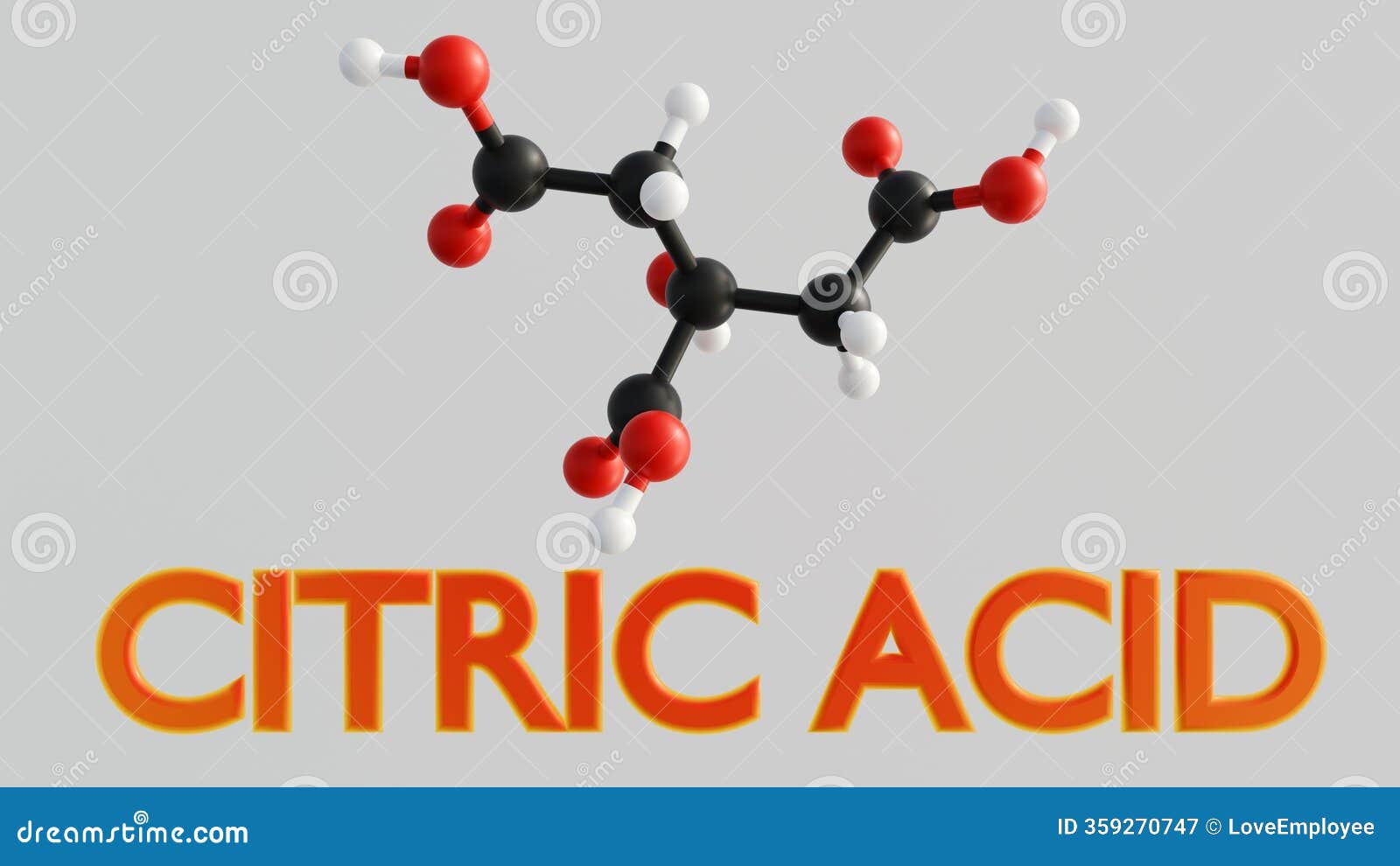 Citric Acid Chemical Formula Cartoon Vector | CartoonDealer.com #155833877