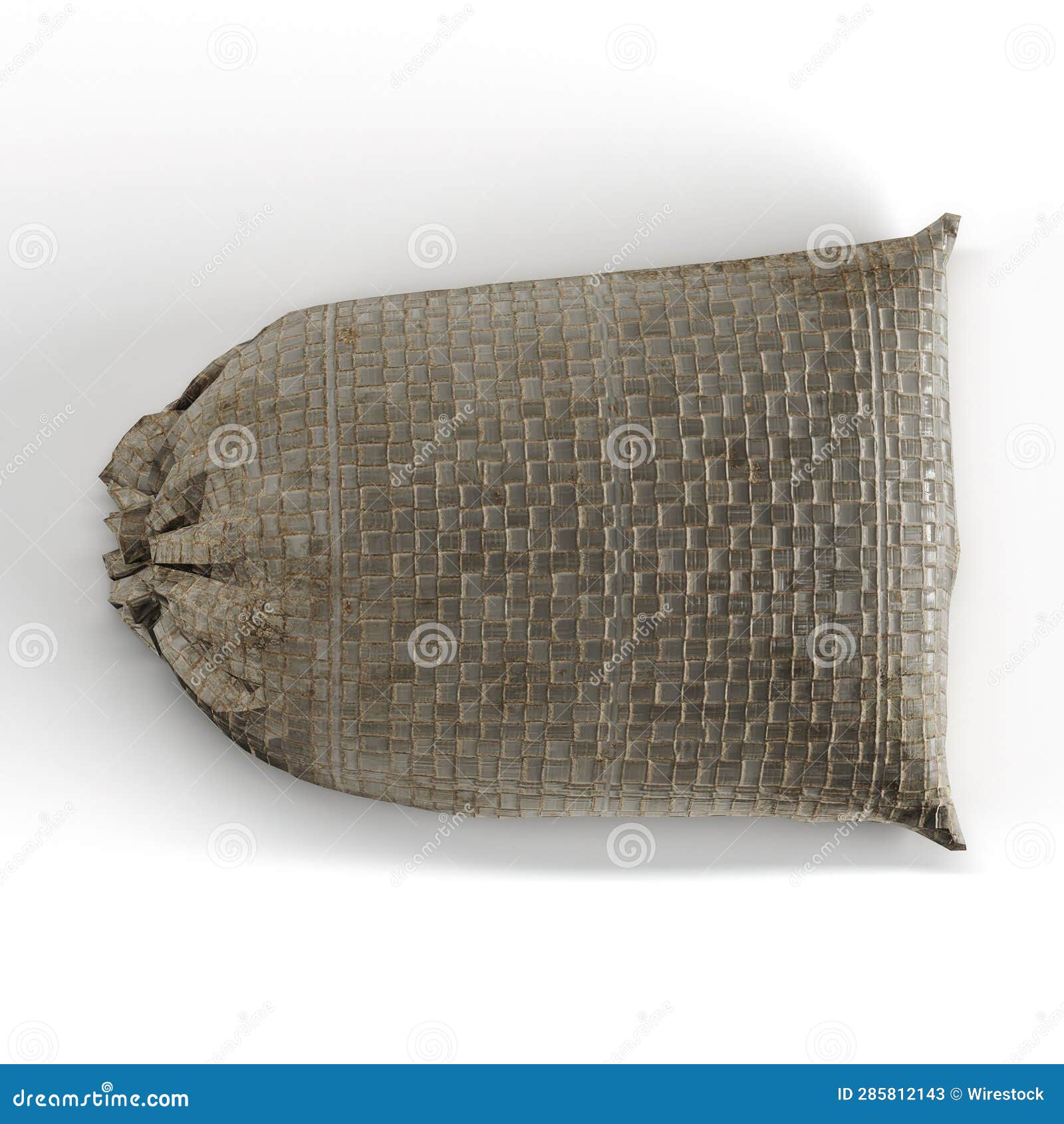 3D Rendering of a Stuffed Dirty Sack Isolated on a White Background ...