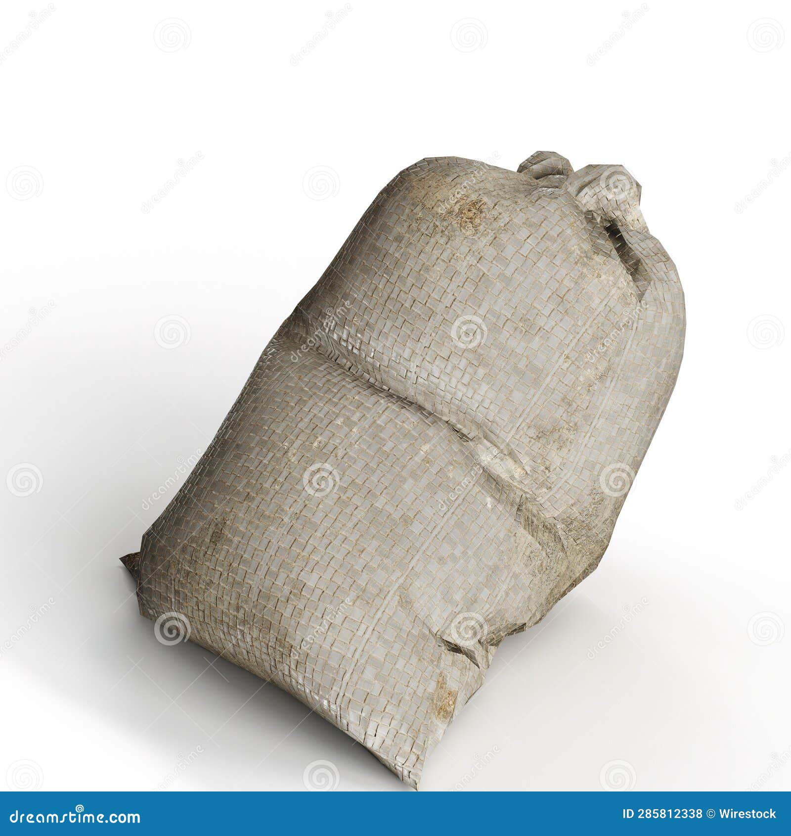 3D Rendering of a Stuffed Dirty Sack Isolated on a White Background ...