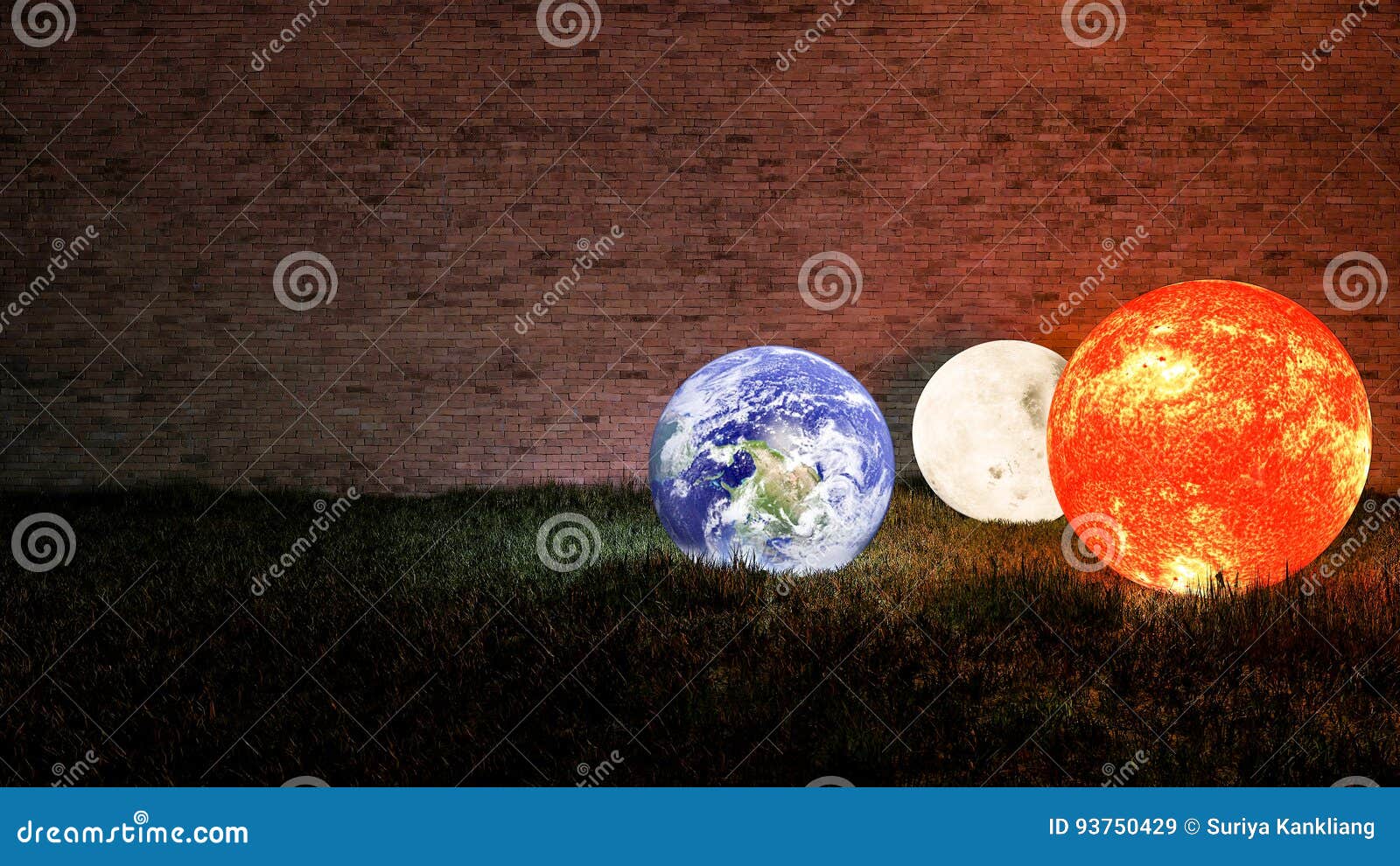 Moon And Grasses Vintage Illustration, Remix From Original Artwork ...