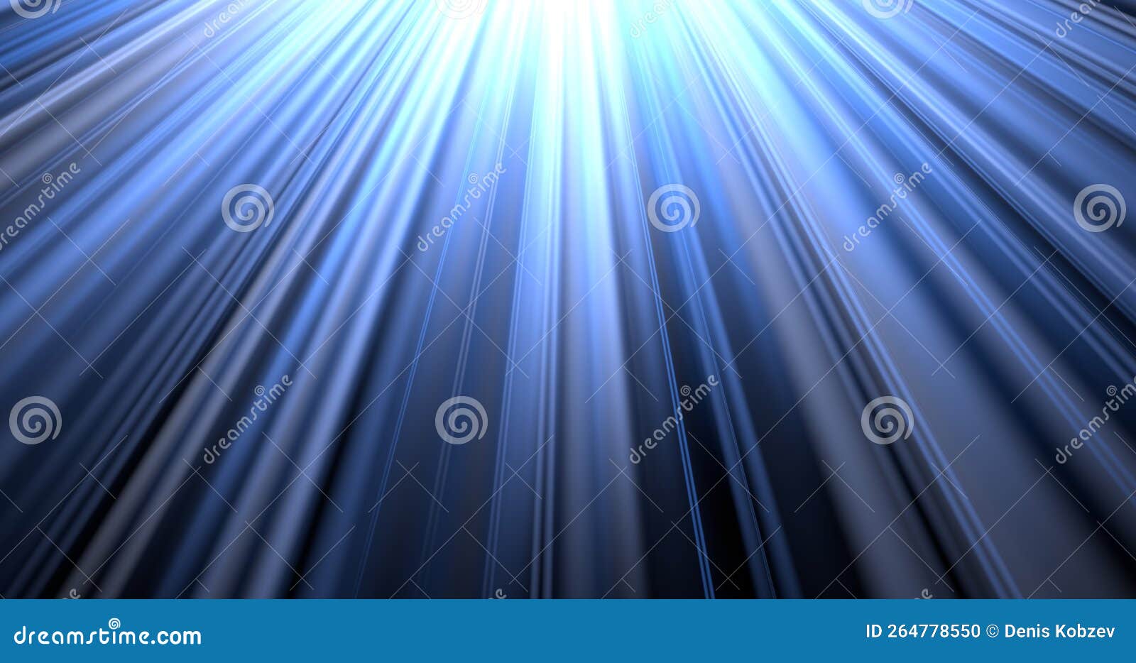 3d Rendering. Sunlight Glare Light Effect on Black Background Stock ...