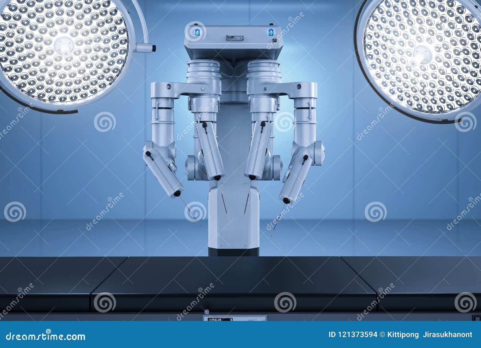 Surgery Room with Robotic Surgery Stock Photo - Image of room ...