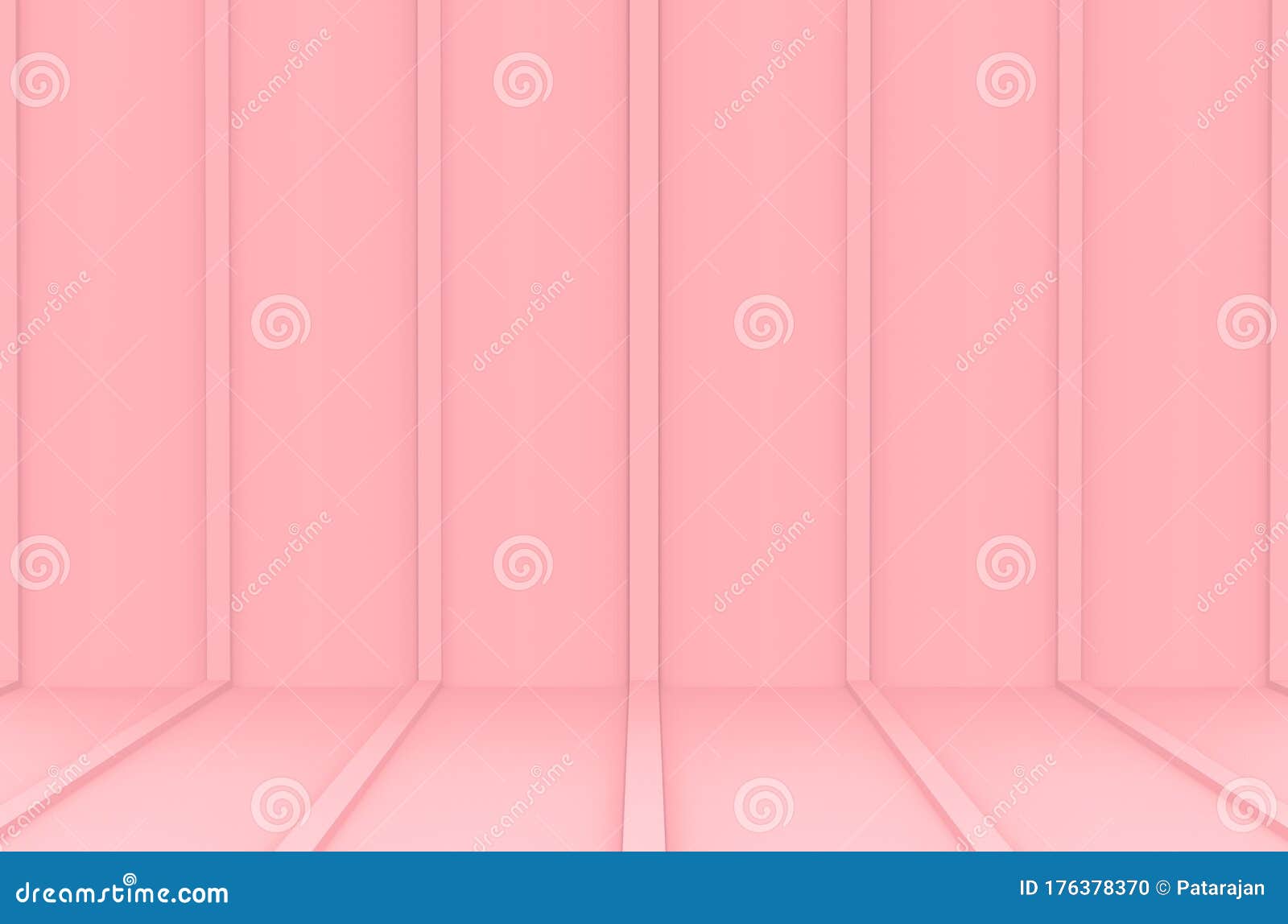 3d Rendering. Sweet Soft Pink Color Tone Vertical Panels Pattern Wall ...