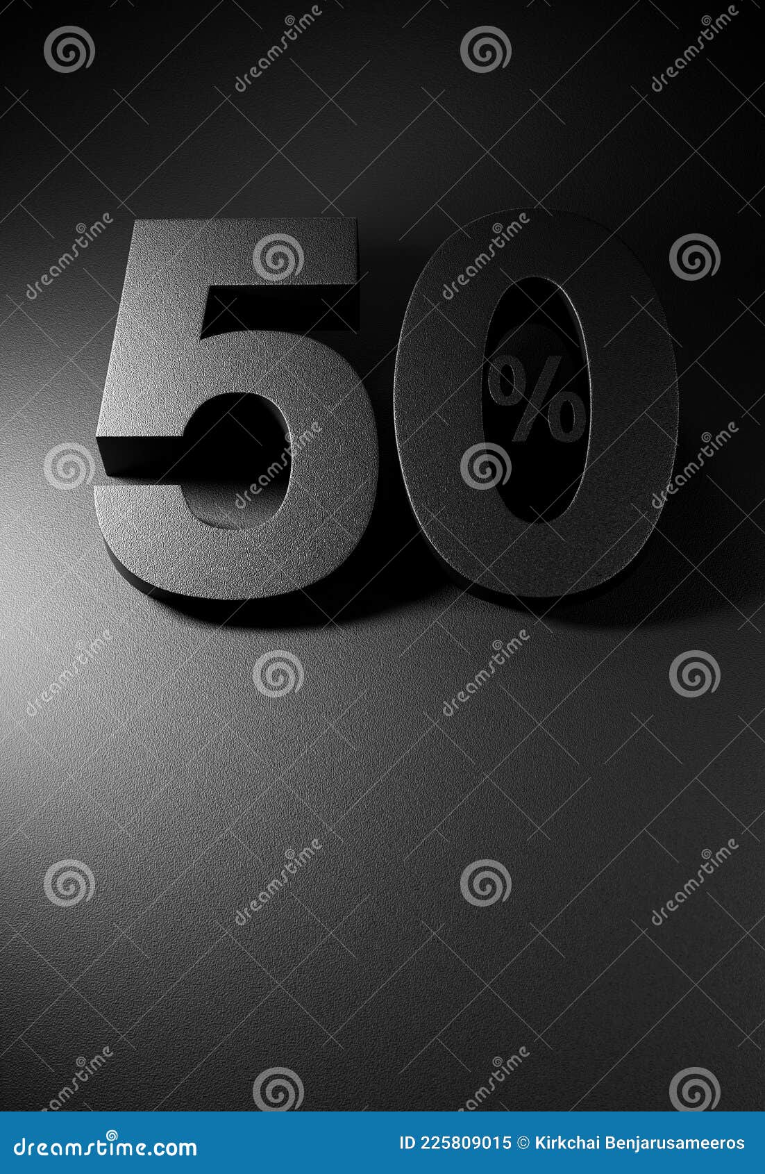 3d Rendering of a 50 Symbol 2 Stock Illustration - Illustration of ...