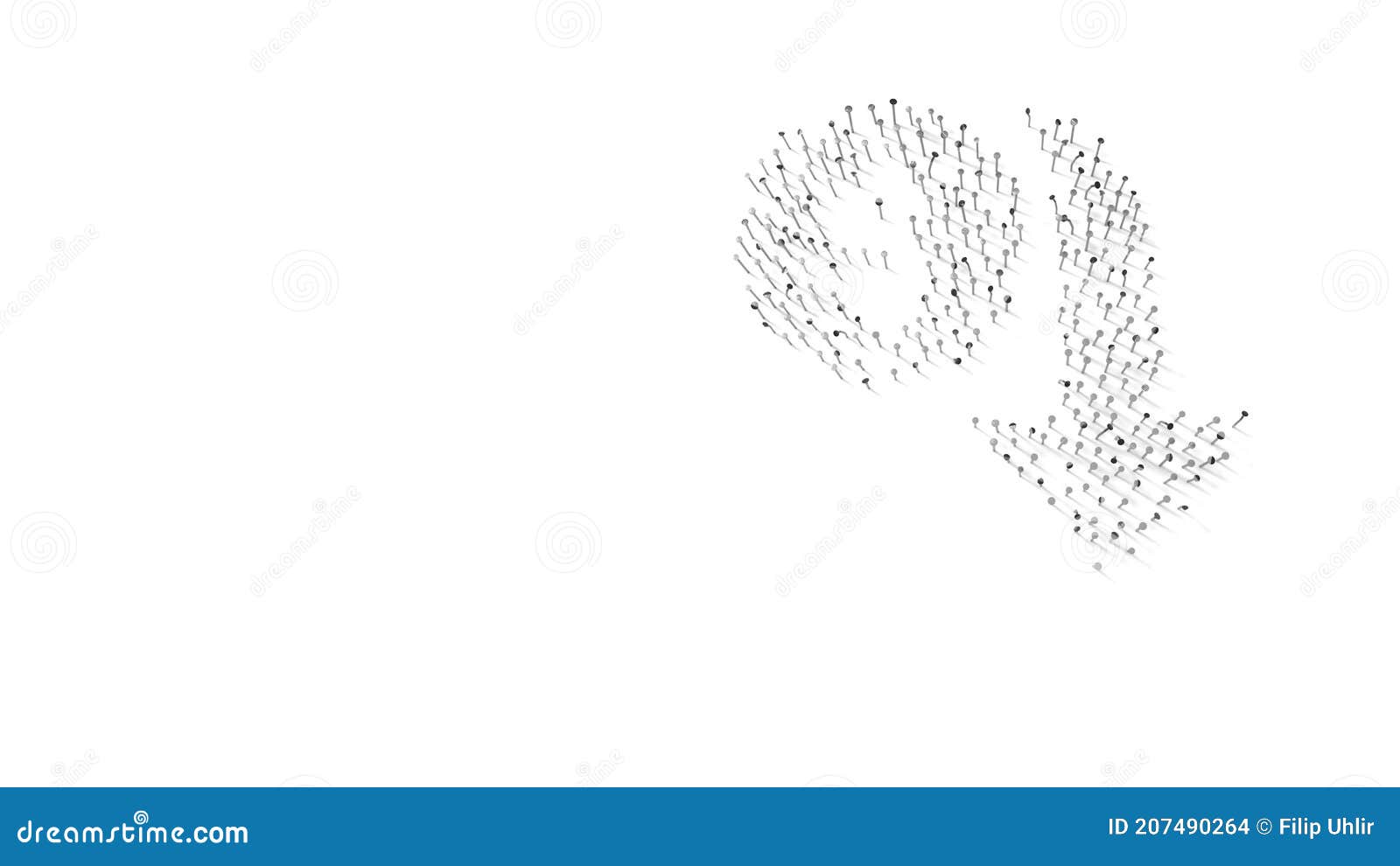 3d Rendering Symbol of Devaluation Wrapped in Gold Foil on Dark Blue ...