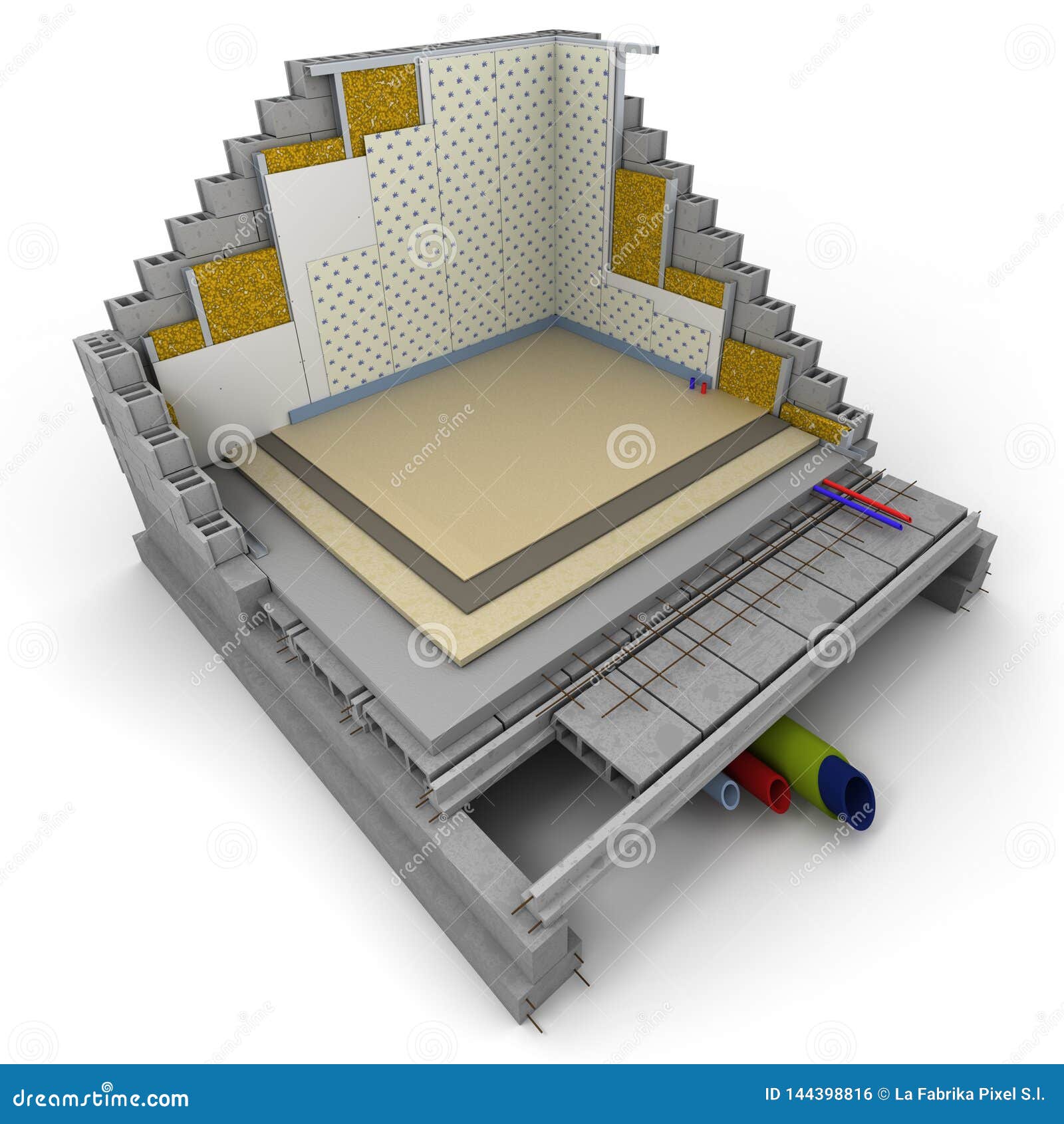 Construction layers stock illustration. Illustration of panel - 144398816