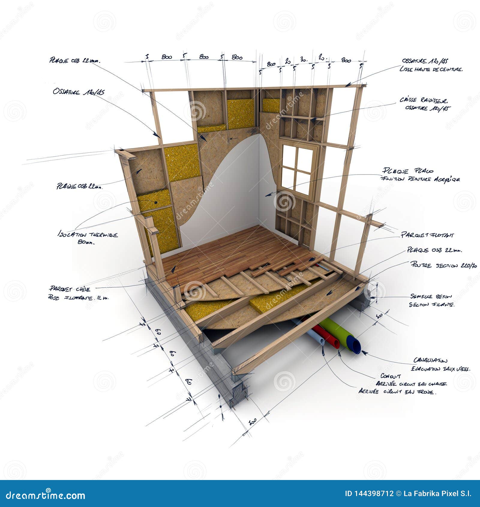 Construction Technical Details Stock Illustration - Illustration of ...