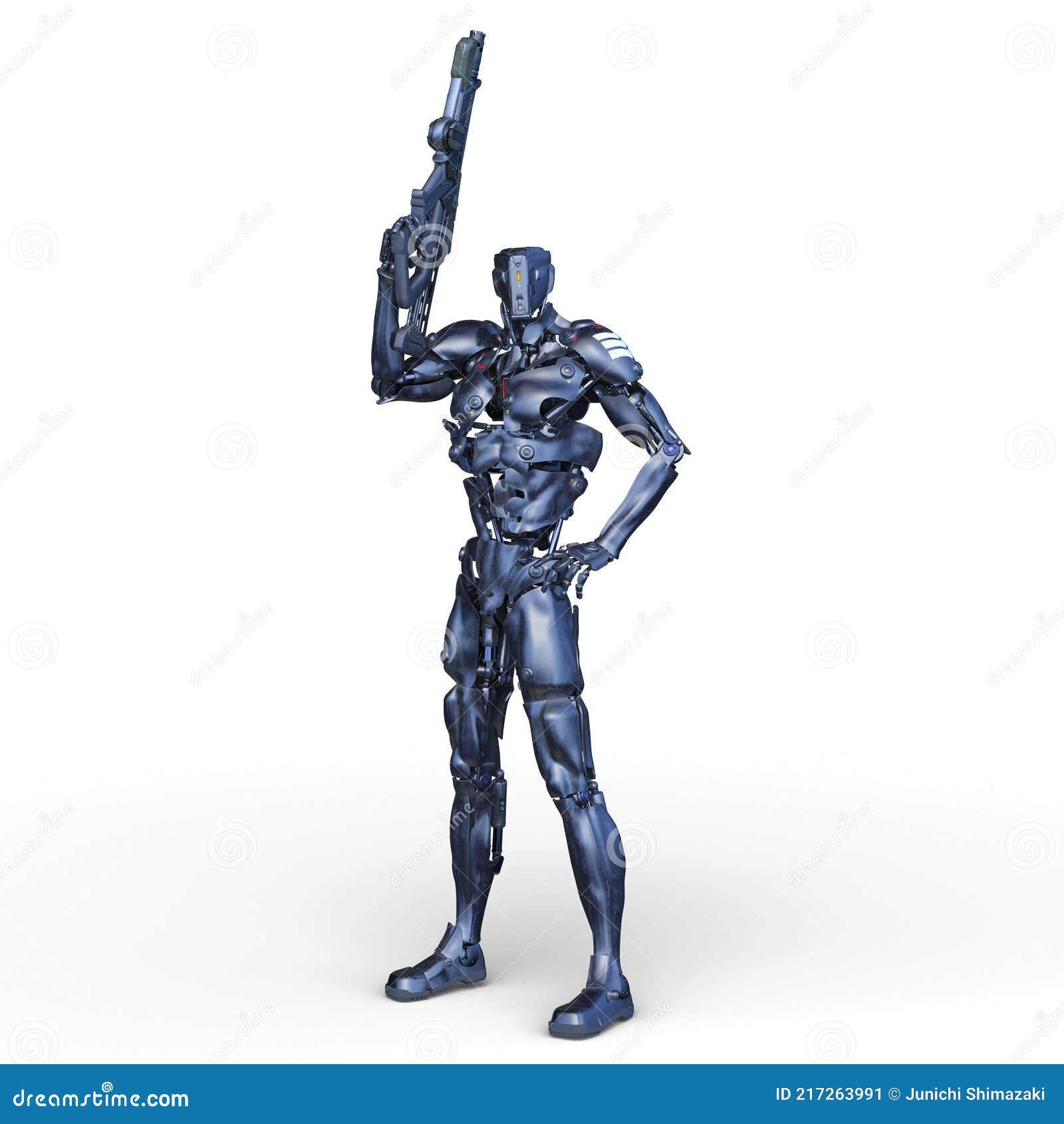 3D Rendering of Technology Robot Stock Illustration - Illustration of ...