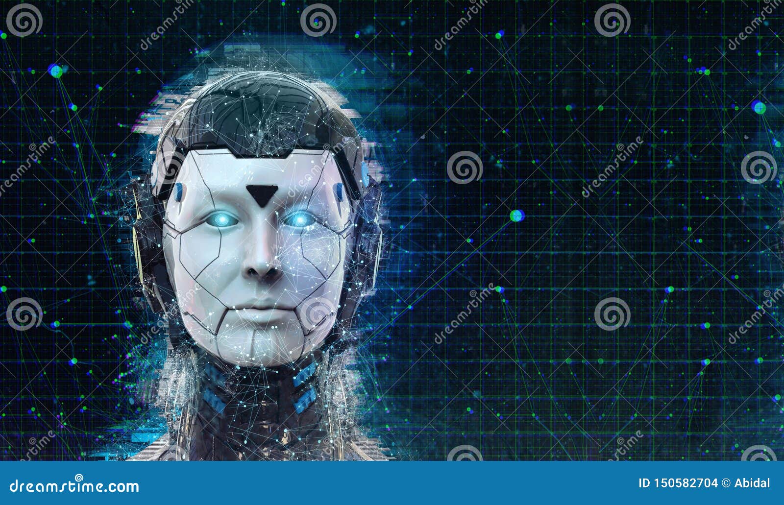 Technology Robot Sci-fi Woman Cyborg Android Background -Humanoid ...