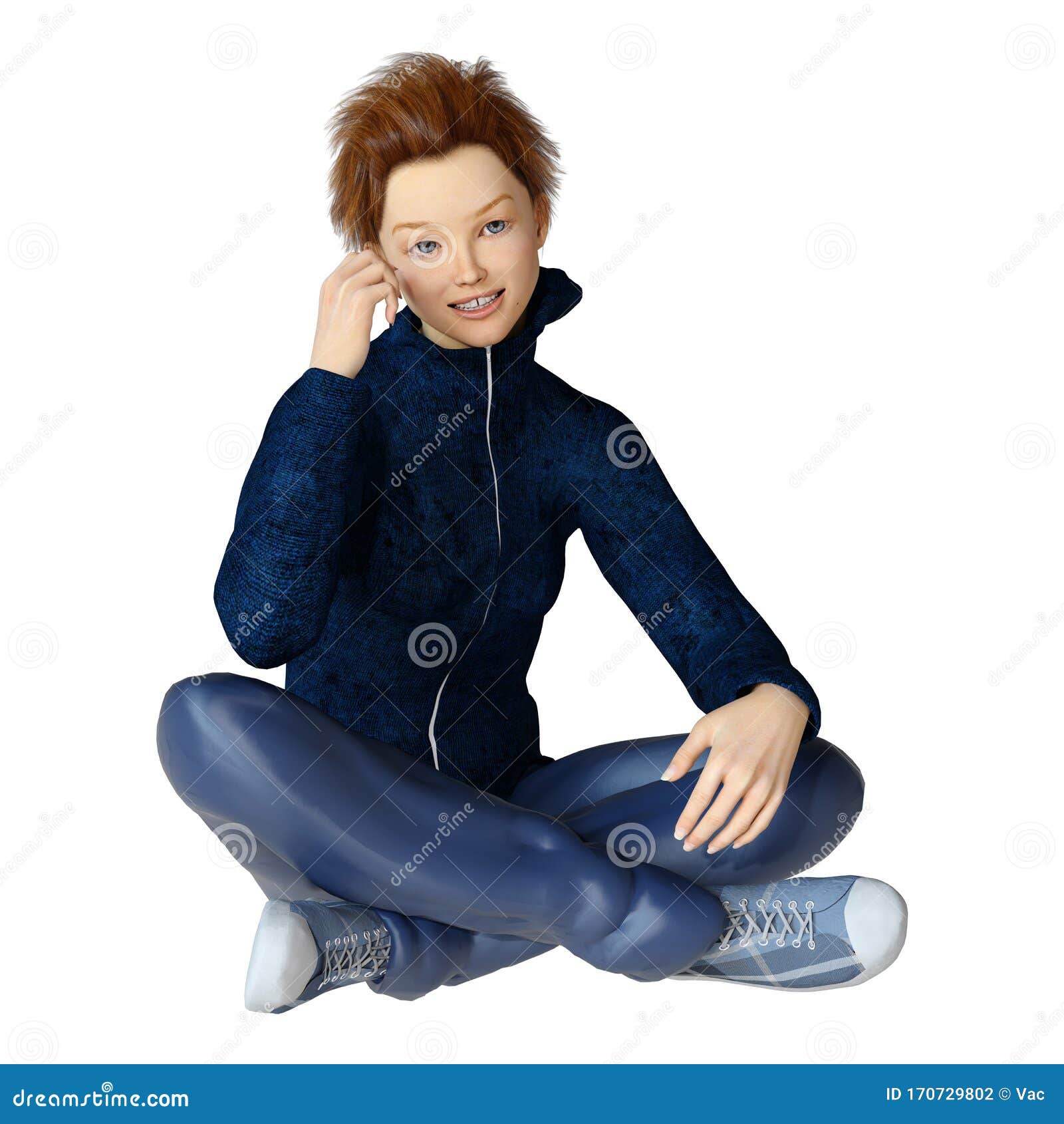 3D Rendering Teenager Girl on White Stock Illustration - Illustration ... 3D Rendering Teenager Girl on White Stock Illustration - Illustration ...