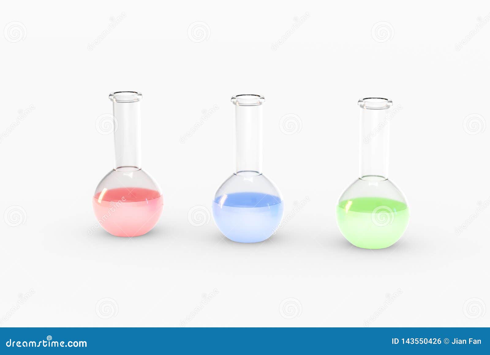 3d Rendering, Test Tube and Beaker in the Lab Stock Illustration ...