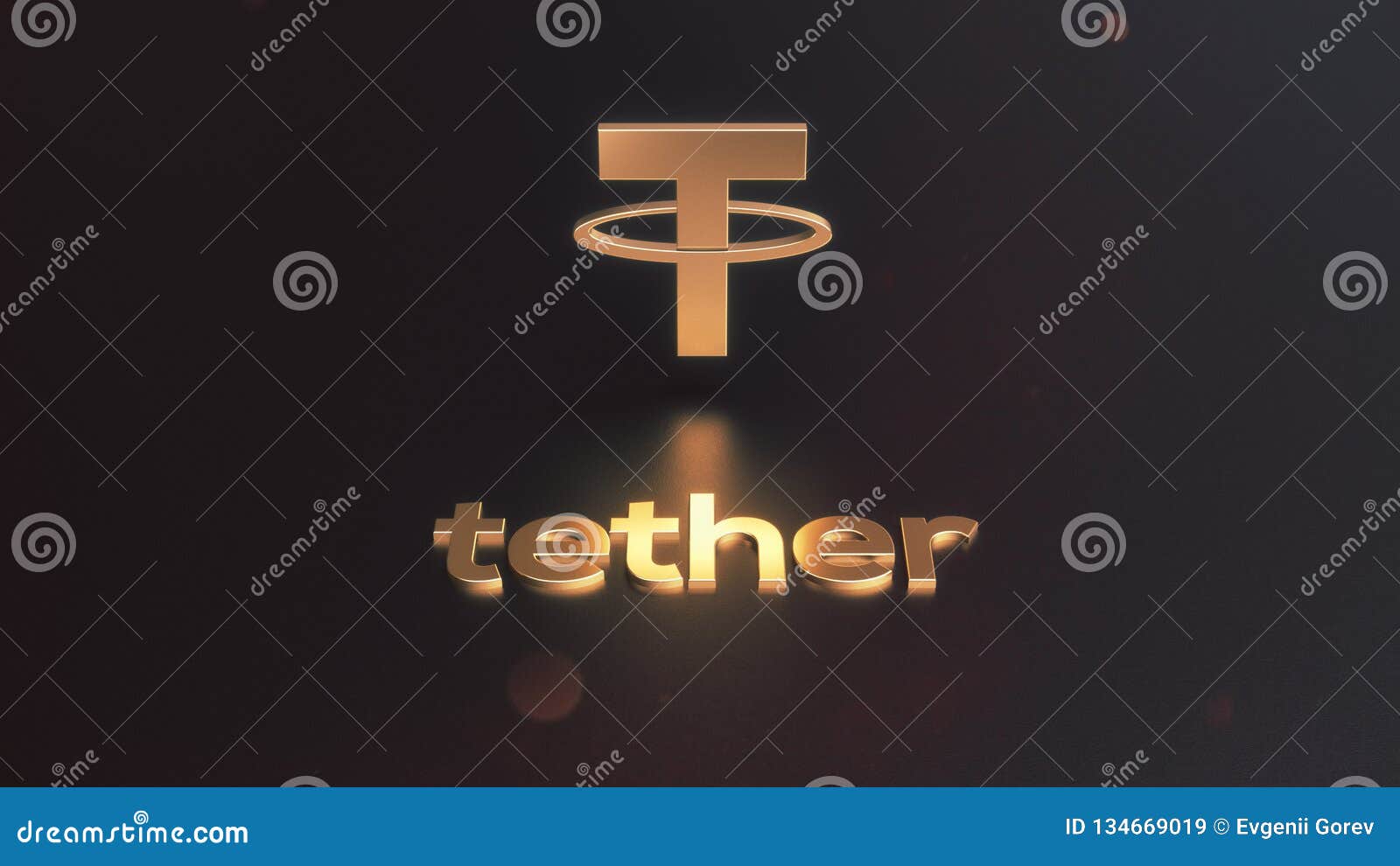 Tether Cryptocurrency Token Symbol, USDT Coin Icon In Circle With Pcb ...