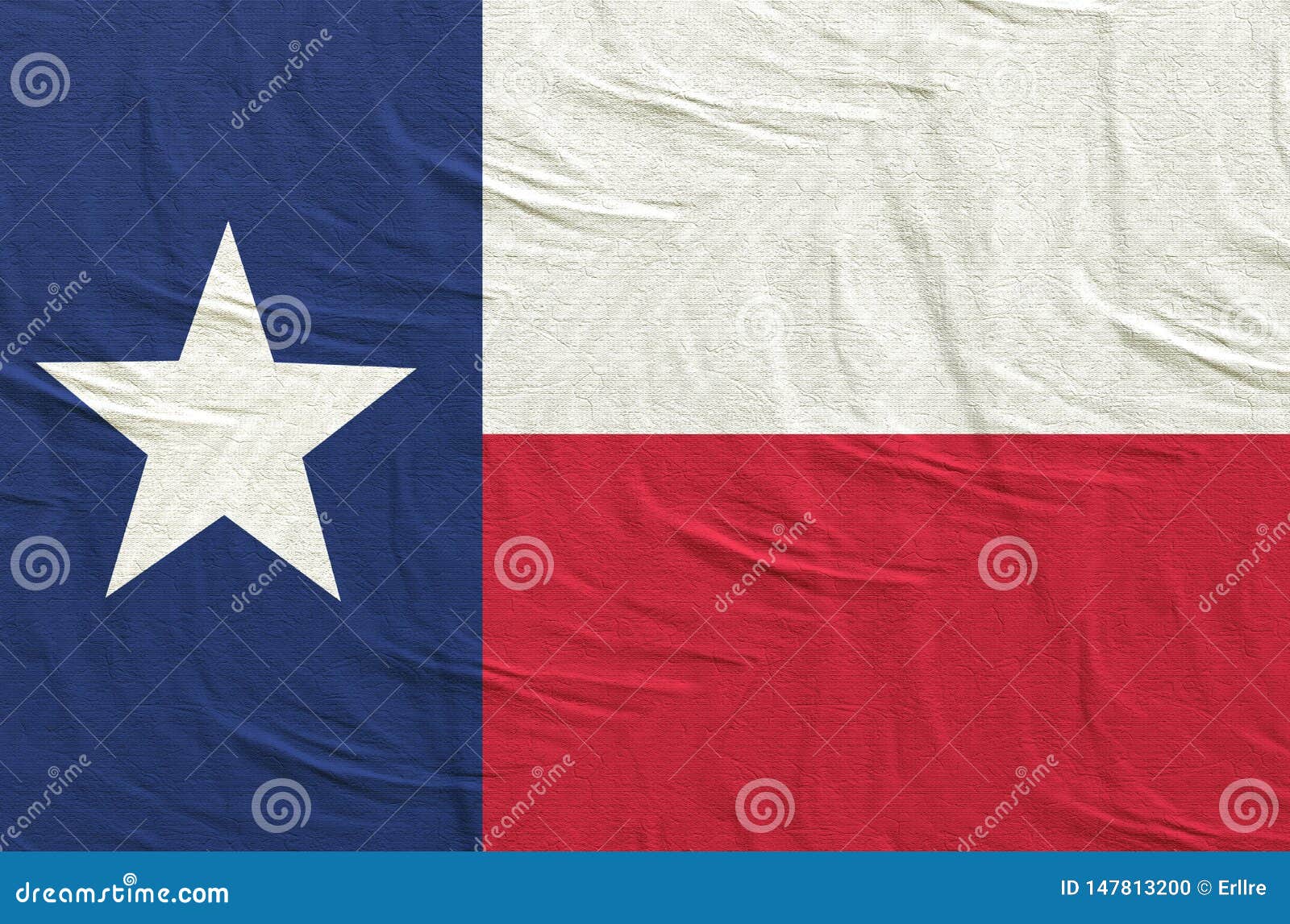3d Rendering of Texas State Flag Stock Illustration - Illustration of ...