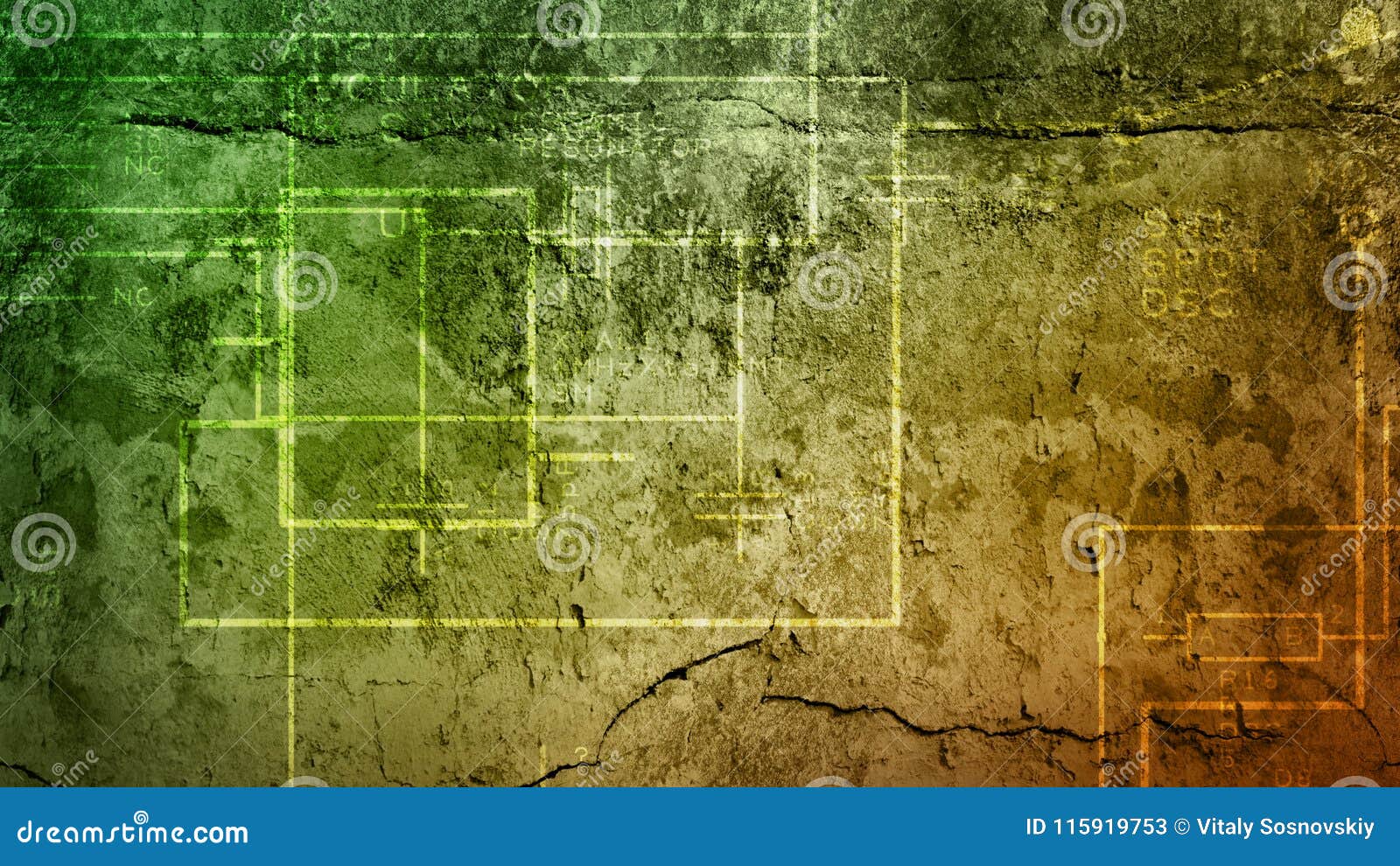 3D Rendering of a Multilayer Color Texture for a Background Base Stock ...