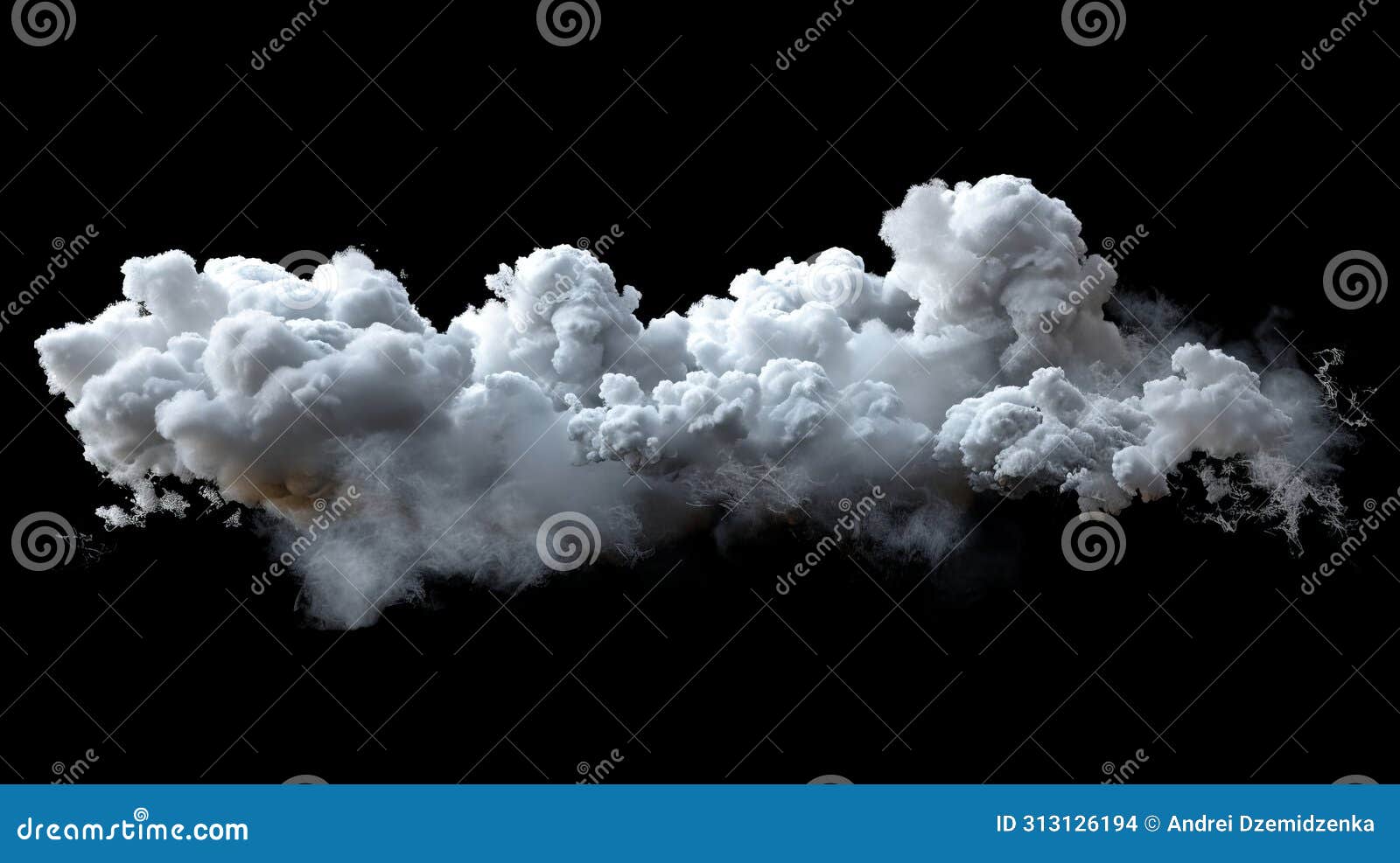 A 3D Rendering of Thick Smoke on a Black Background. Air Pollution ...