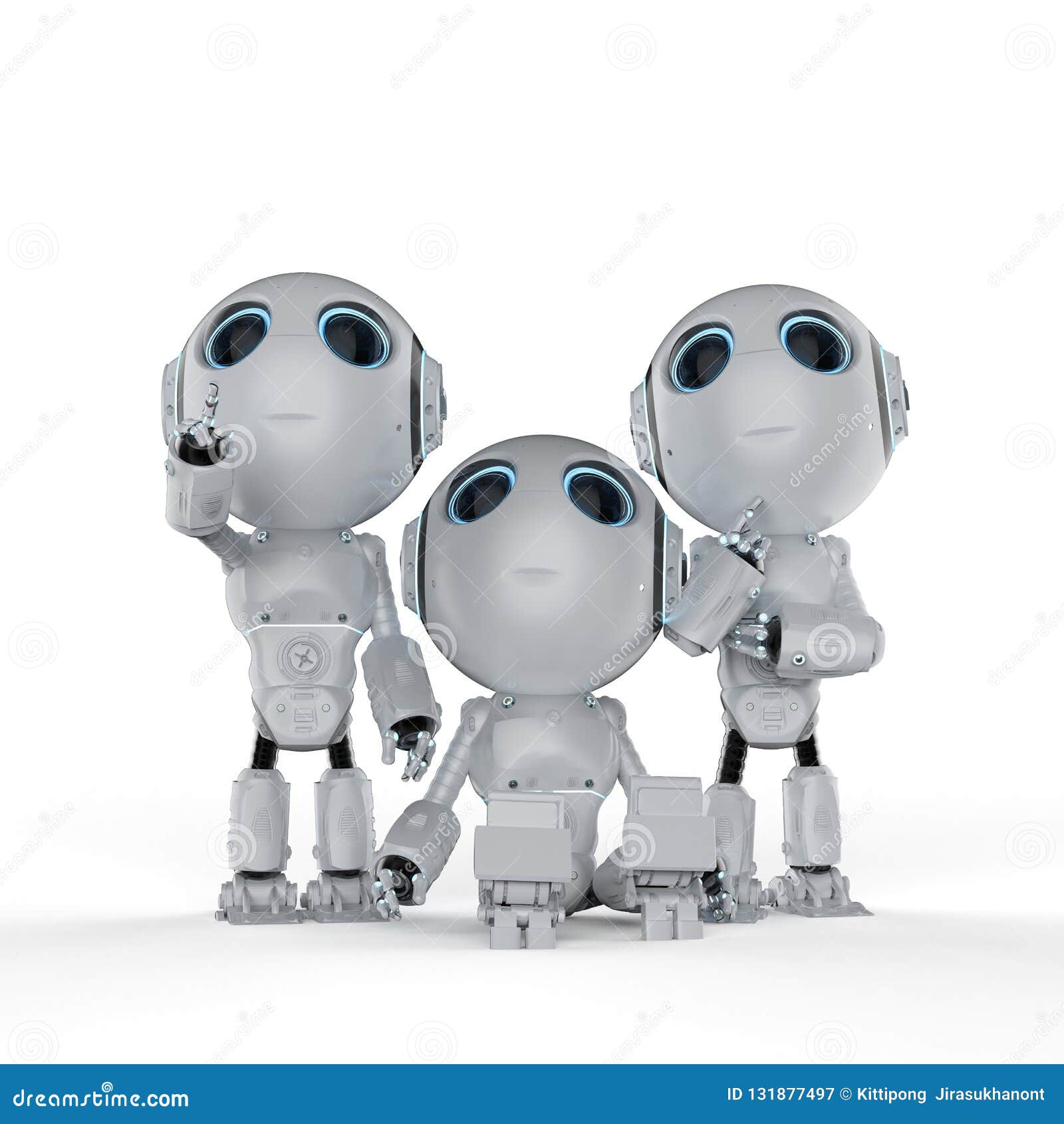 Mini Robots Assembly Royalty-Free Stock Photography | CartoonDealer.com ...