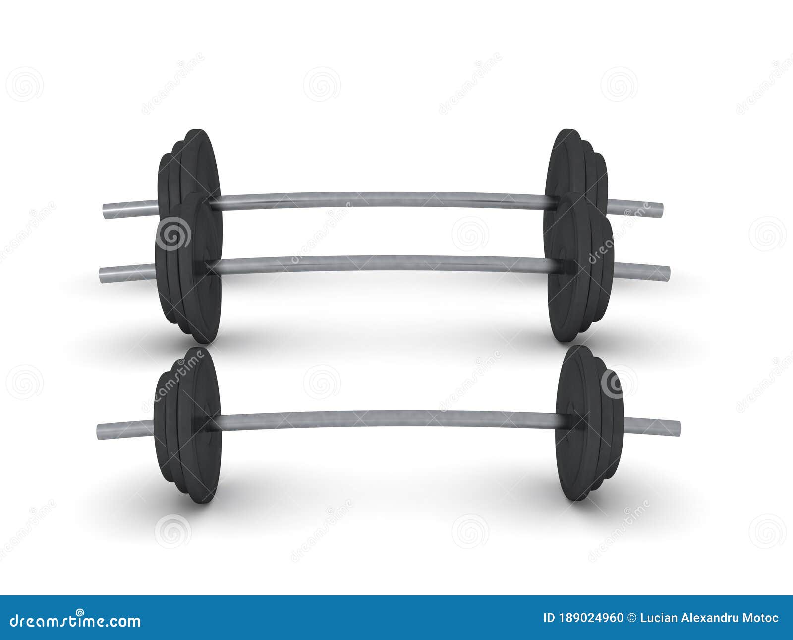 3D Rendering of Three Heavy Weights Stock Illustration - Illustration ...
