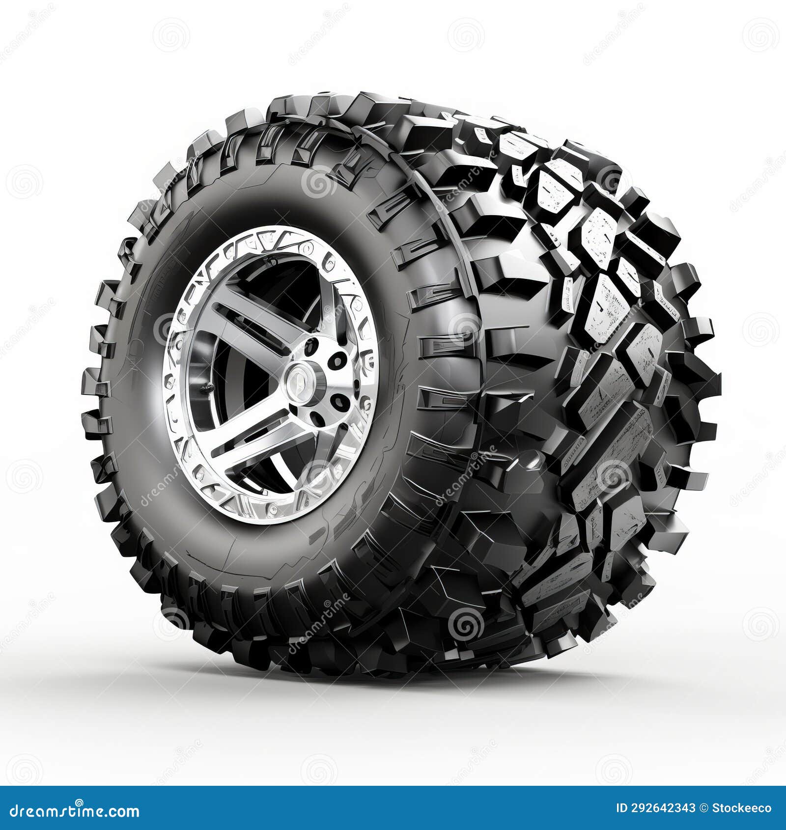 Eye-catching 2x4 Off Roader Tire Design - Crystalcore Style Stock ...