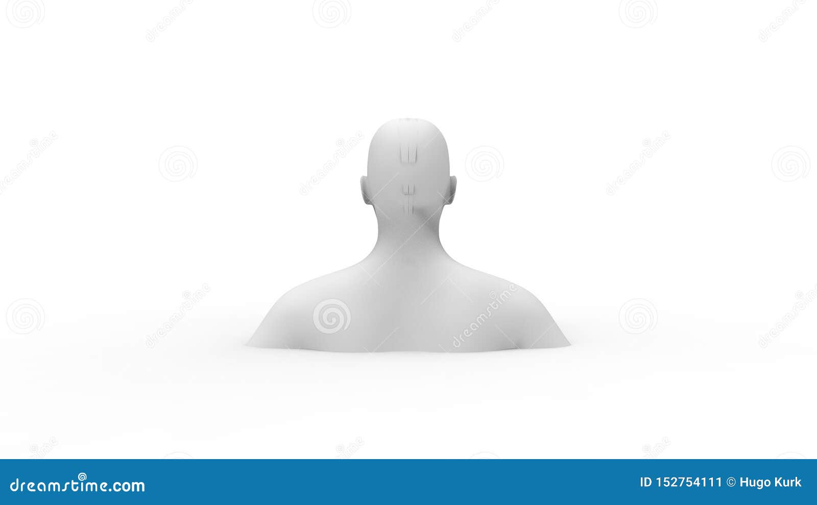 3d Rendering of a Human Model Isolated in White Background Stock ...