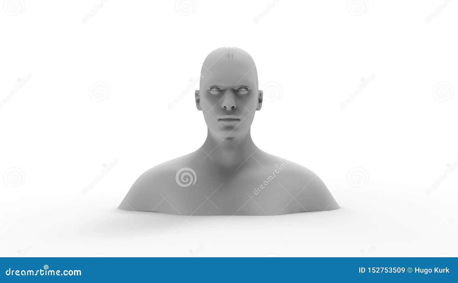 3d Rendering of a Human Model Isolated in White Background Stock ...