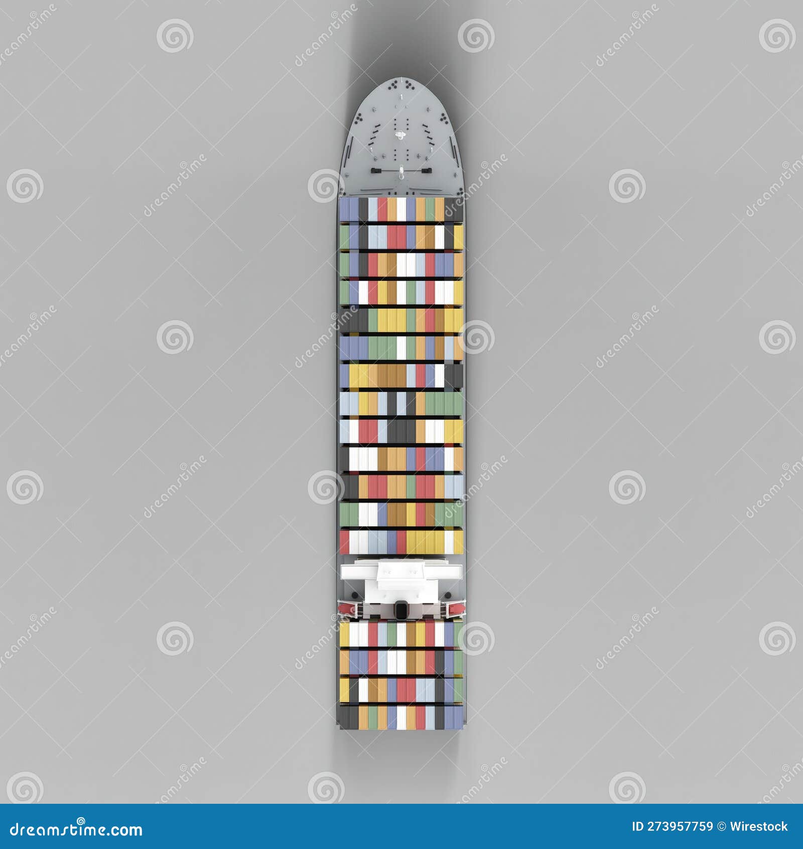 View Of A Cargo Ship Carrying A Container For Importing Export Goods To ...