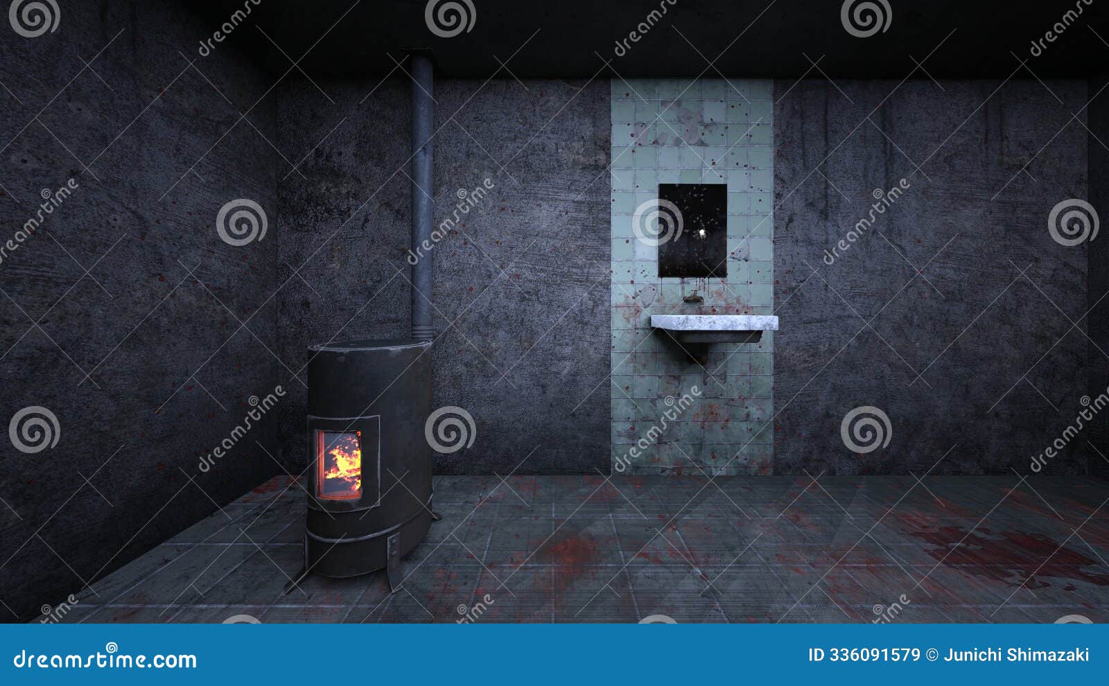 3D Rendering of the Torture Chamber Stock Illustration - Illustration ...