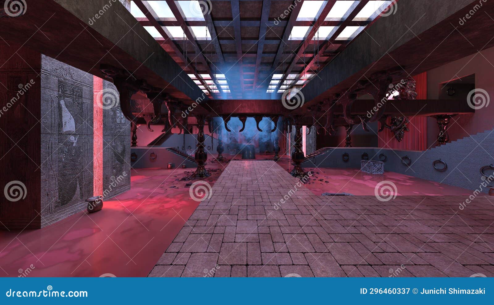 3D Rendering of the Torture Chamber Stock Illustration - Illustration ...