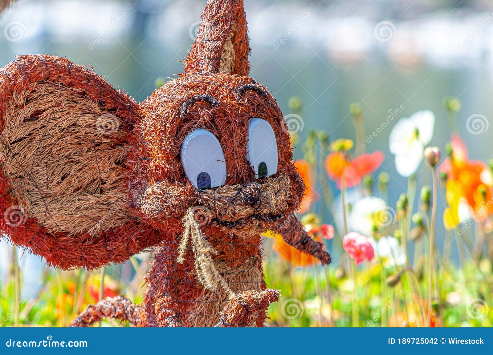 3d Rendering of a Toy Mouse Walking in a Field Stock Illustration ...