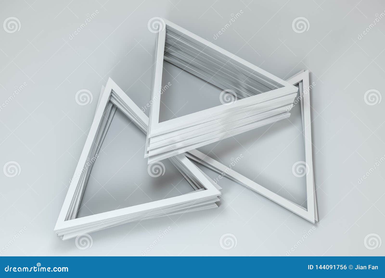 3d Rendering, Triangle Metal Framework, Industrial Background Stock ...
