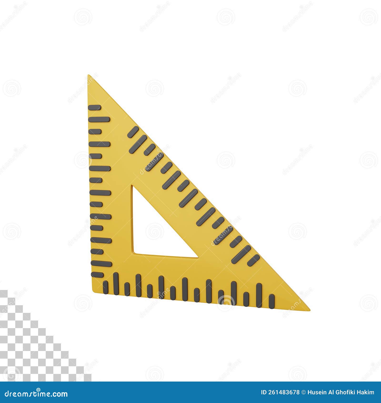 3d Rendering Triangle Ruler Isolated Useful for Education, Knowledge ...