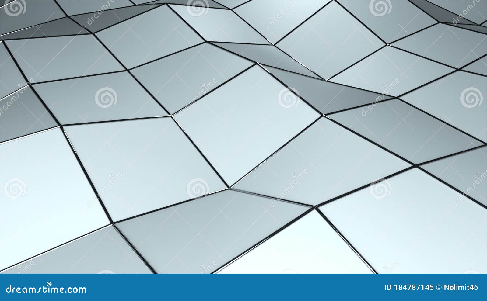 3d Rendering Triangular Geometric Surface. Computer Generation Abstract ...