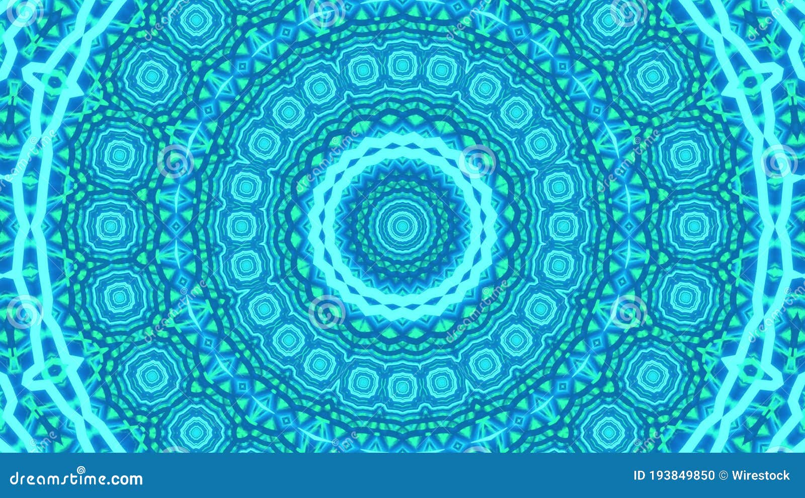 3D Rendering of Trippy Cool Circular Illustration for Background or ...