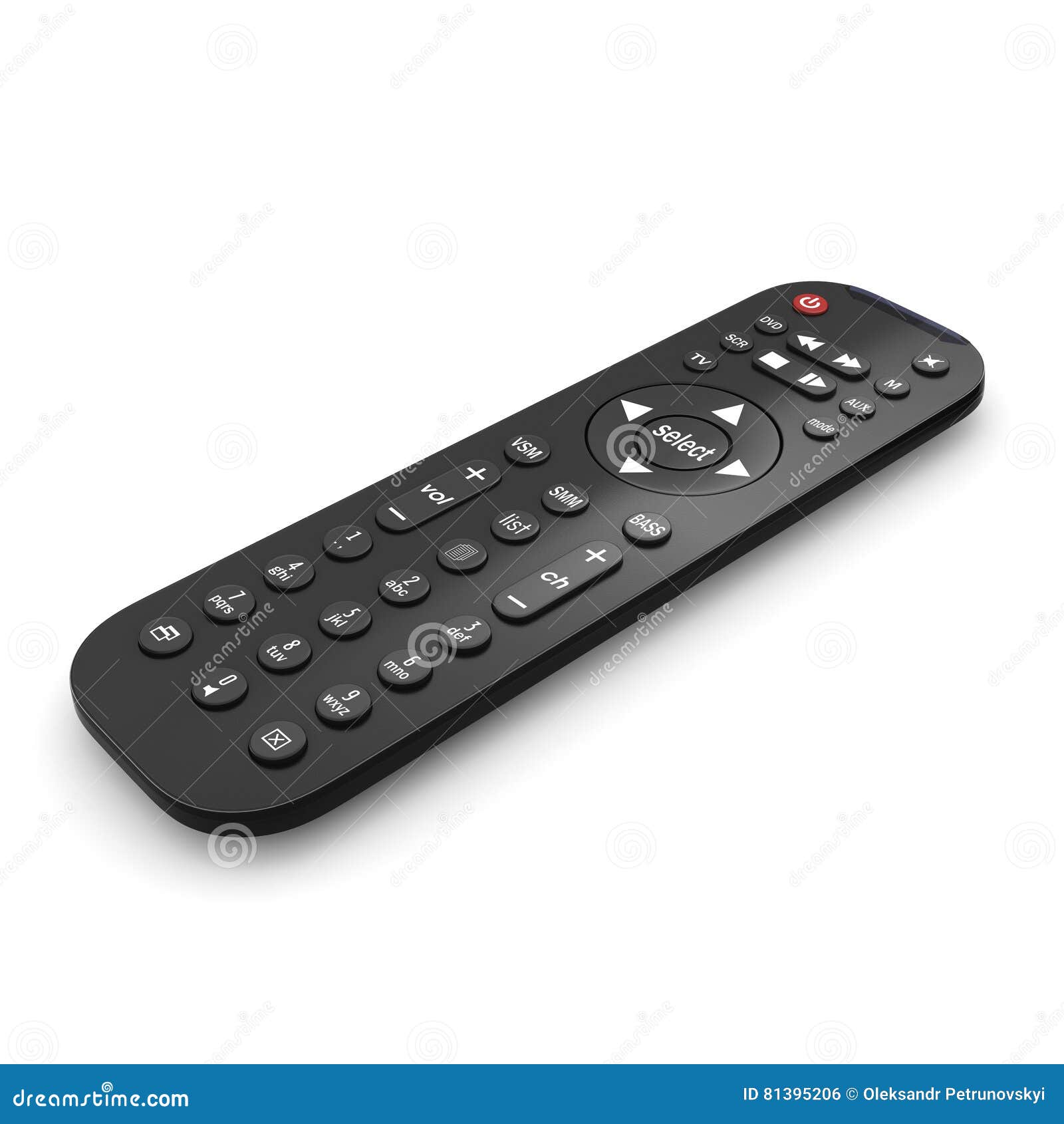 3D rendering TV Remote stock illustration. Illustration of audio - 81395206