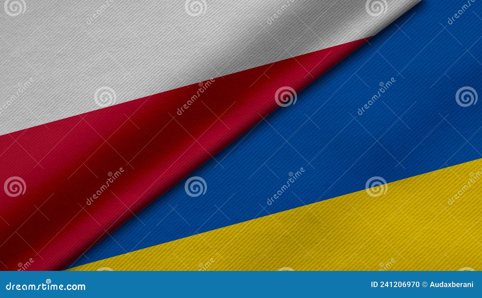 3D Rendering Of Two Flags From Arab Republic Of Egypt And Republic Of ...