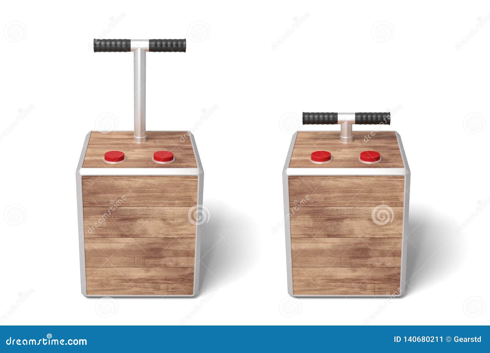 3d Rendering Of Tnt Detonator Box Isolated On White Background Royalty ...