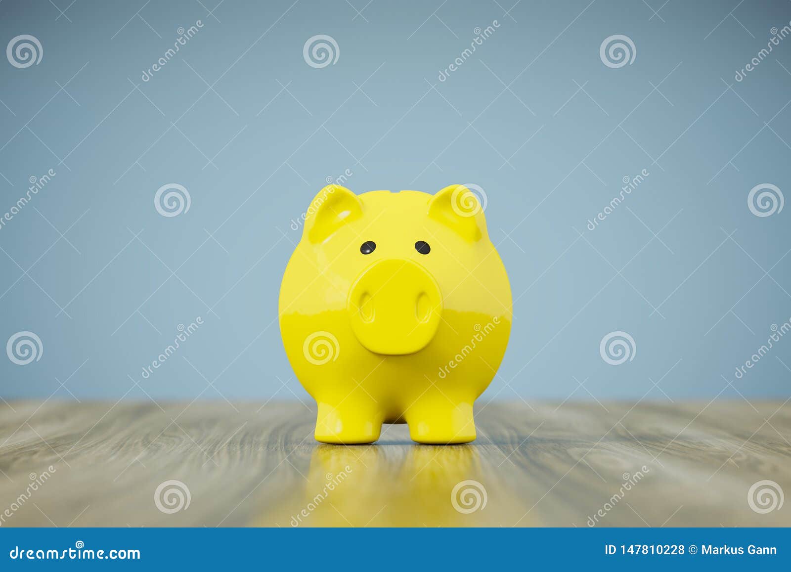 Piggy bank yellow stock illustration. Illustration of graphic - 147810228