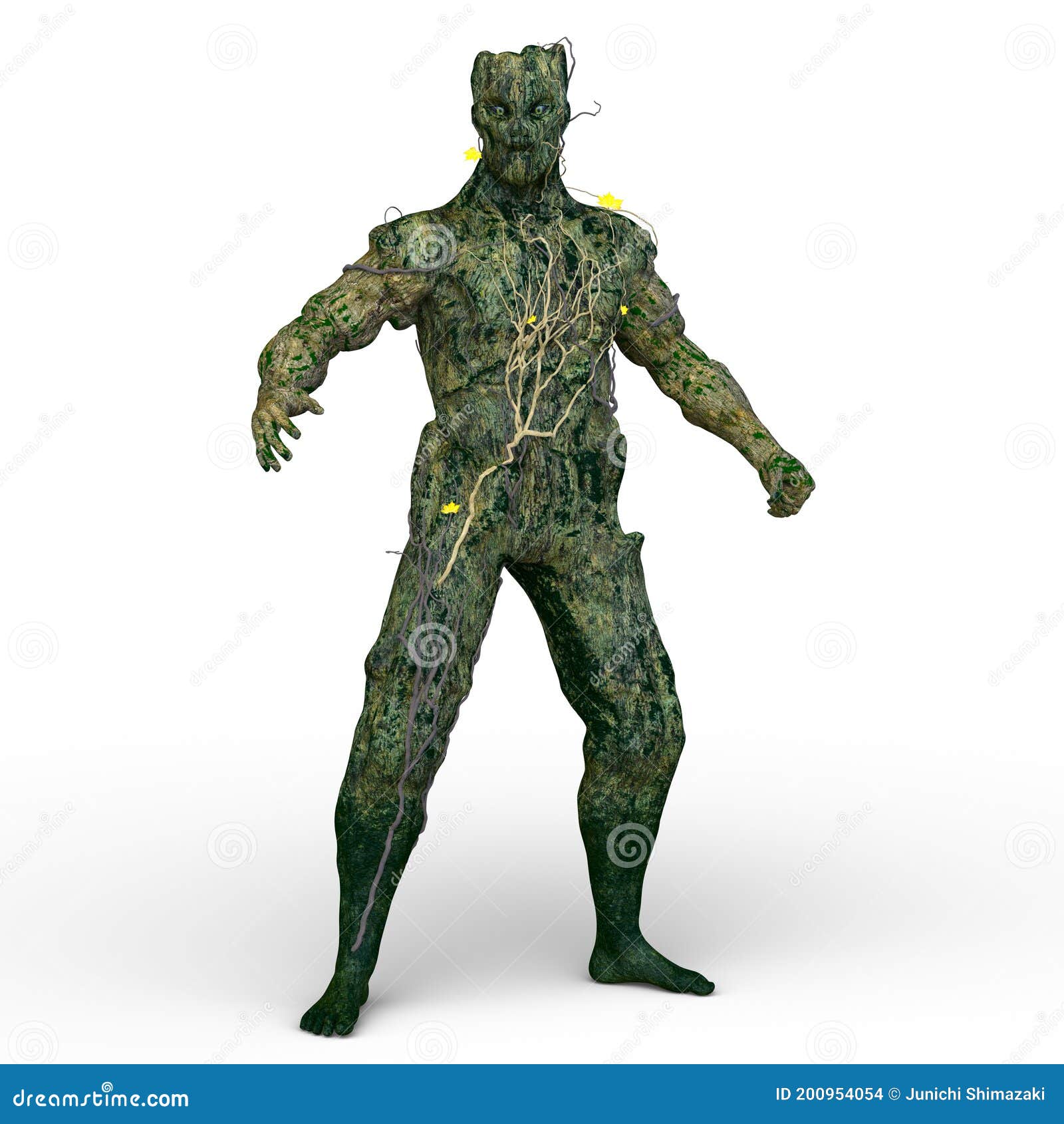 3D Rendering Of Uncanny Tree Man Stock Image | CartoonDealer.com #200954101