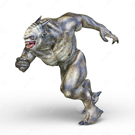 3D Rendering of Uncanny Tree Man Stock Illustration - Illustration of ...