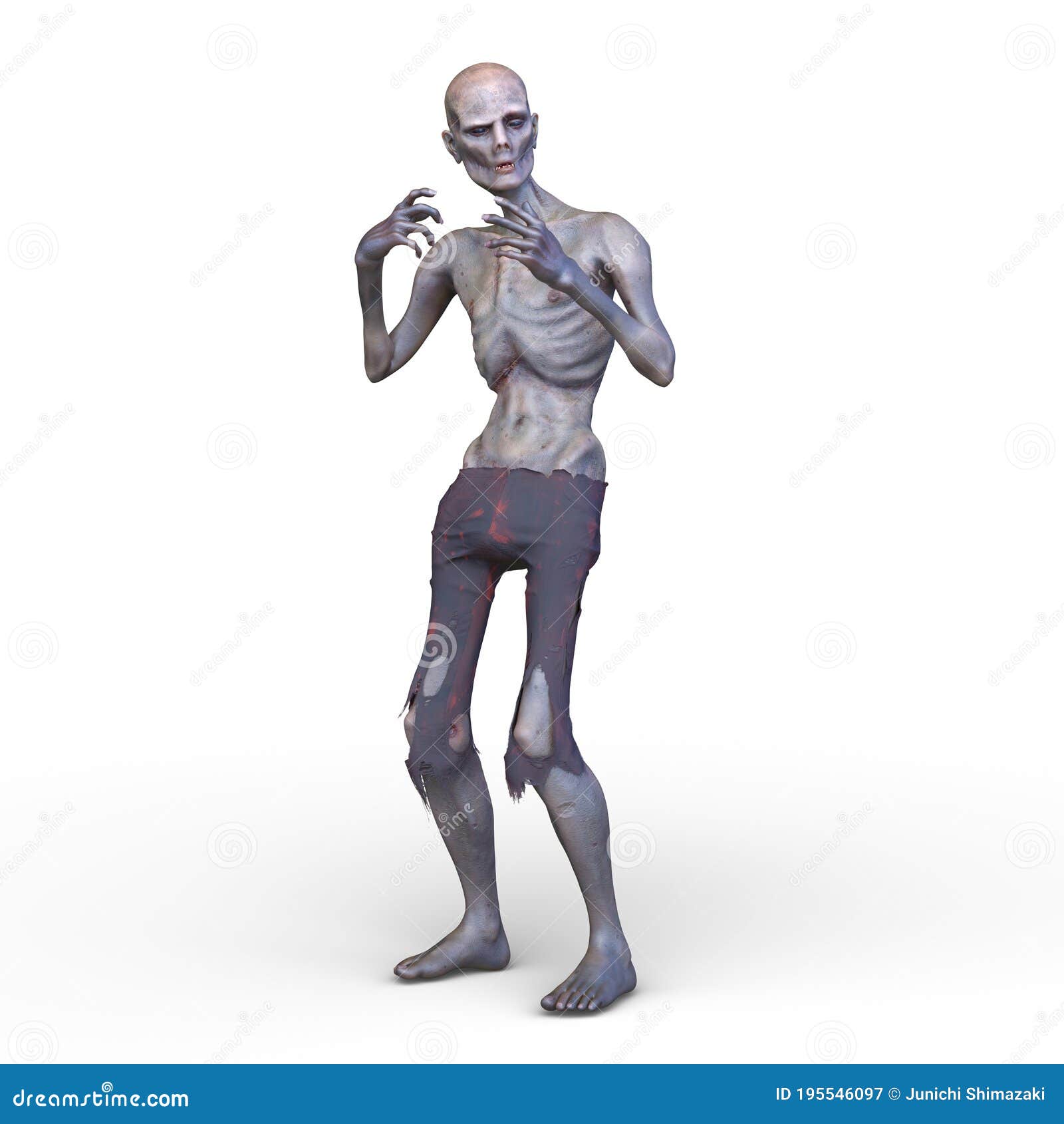 3D Rendering of Undead Monster Stock Illustration - Illustration of ...