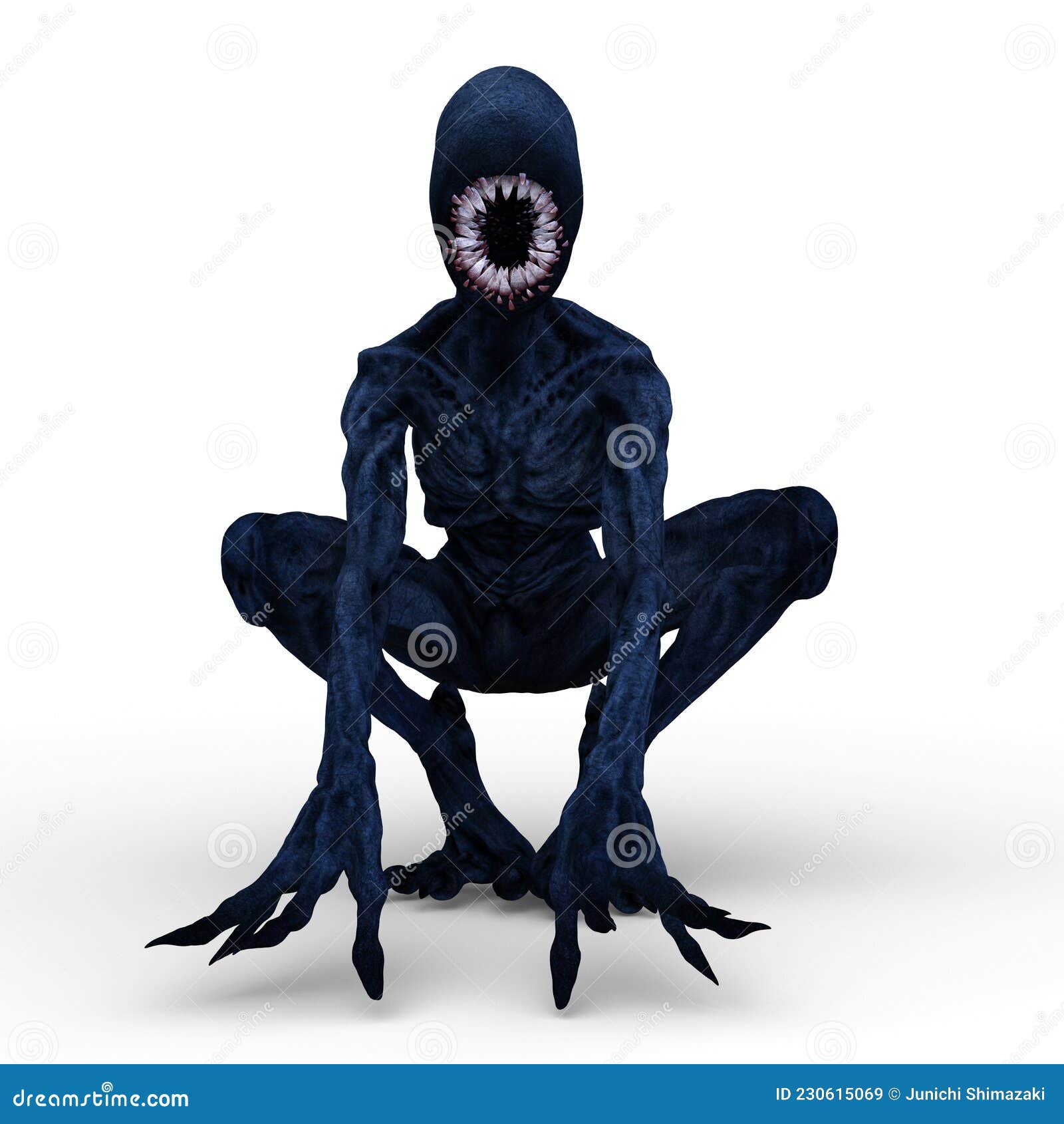 3D Rendering of a Undead Monster Stock Illustration - Illustration of ...