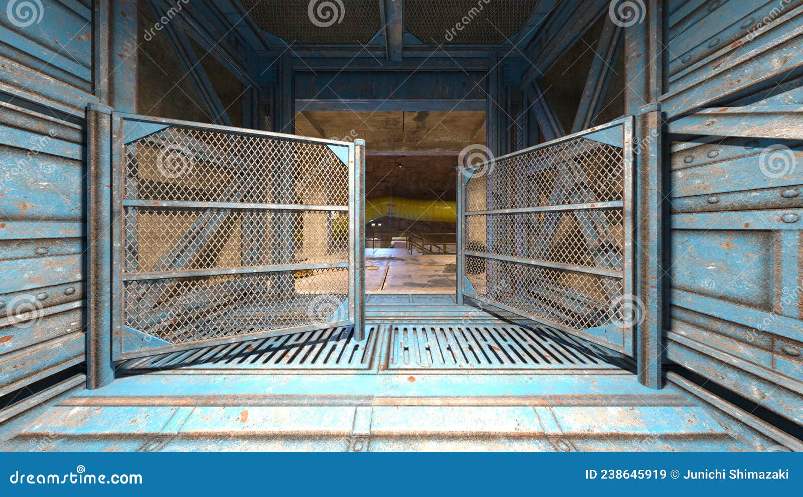 3D Rendering of the Underground Construction Site Stock Illustration ...
